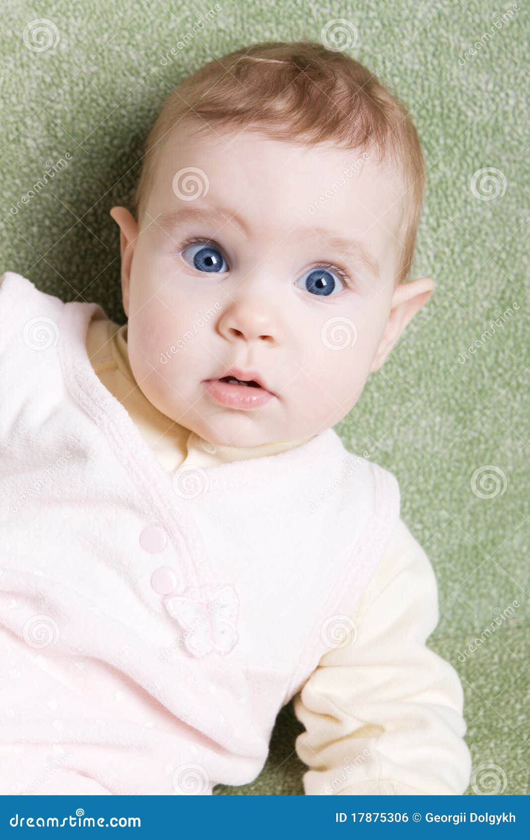 Cute astonished baby stock photo. Image of little, healthy - 17875306