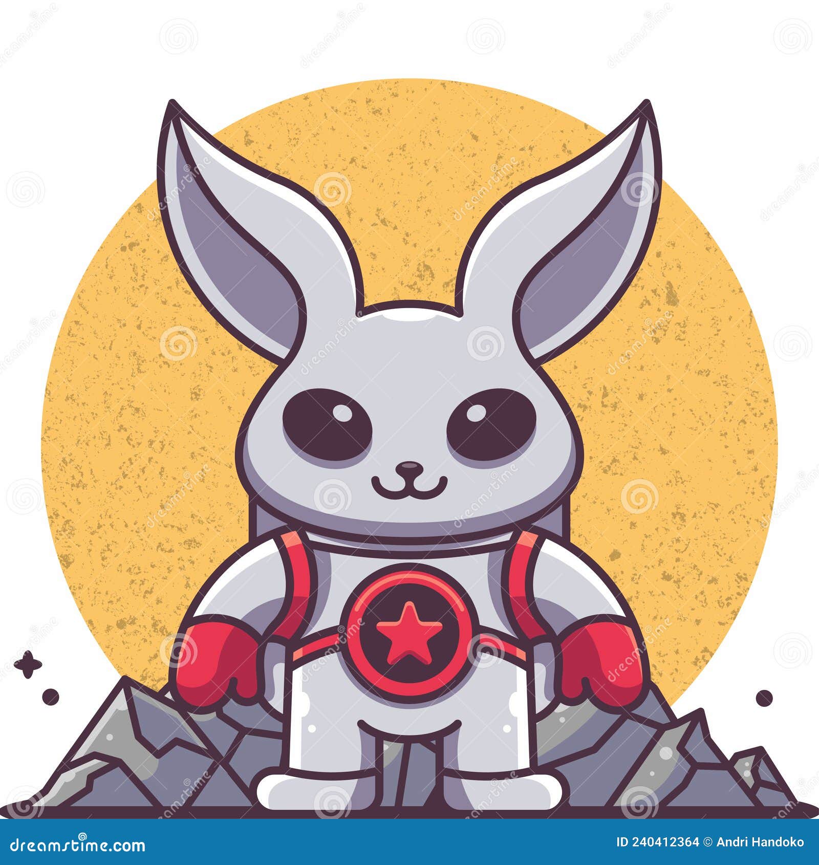 Bunny Rabbit Clip Art Of Astronaut In Suit