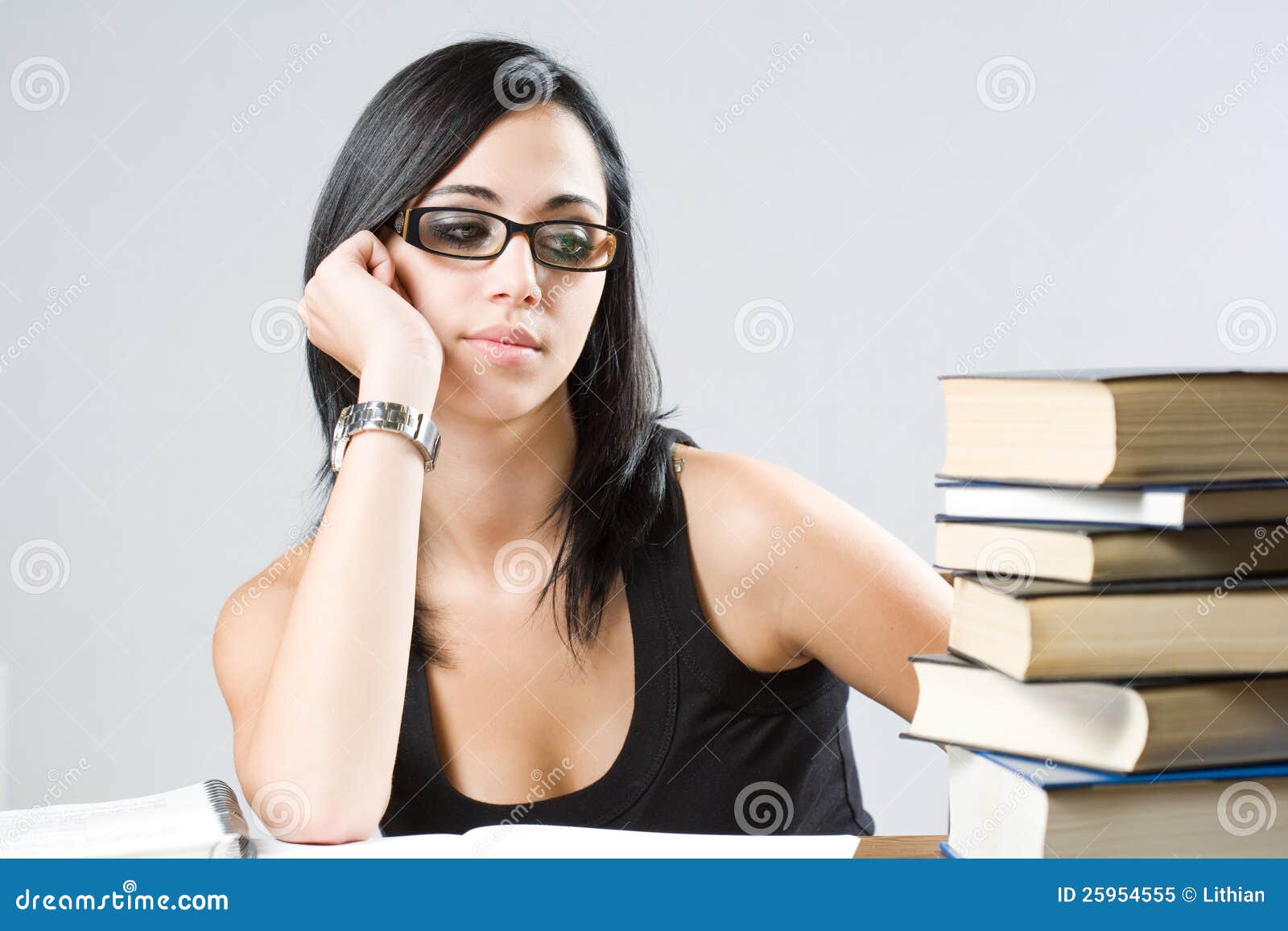 Cute attractive student. stock image. Image of happy - 25954555