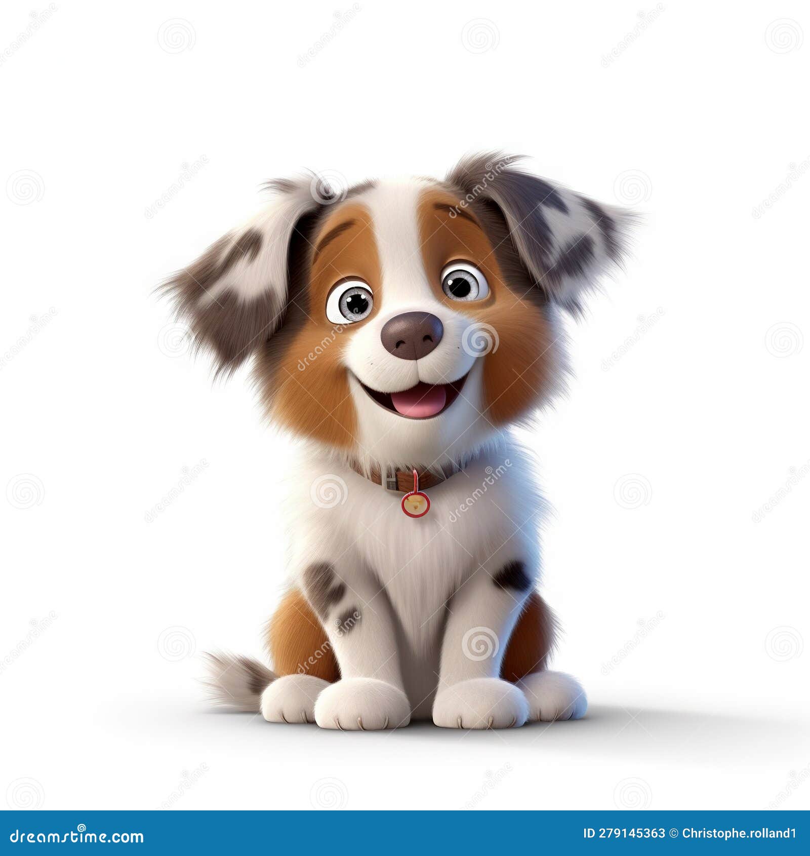Cute Australian Shepherd - Generative AI, AI Generated Stock ... Cute Australian Shepherd - Generative AI, AI Generated Stock ...