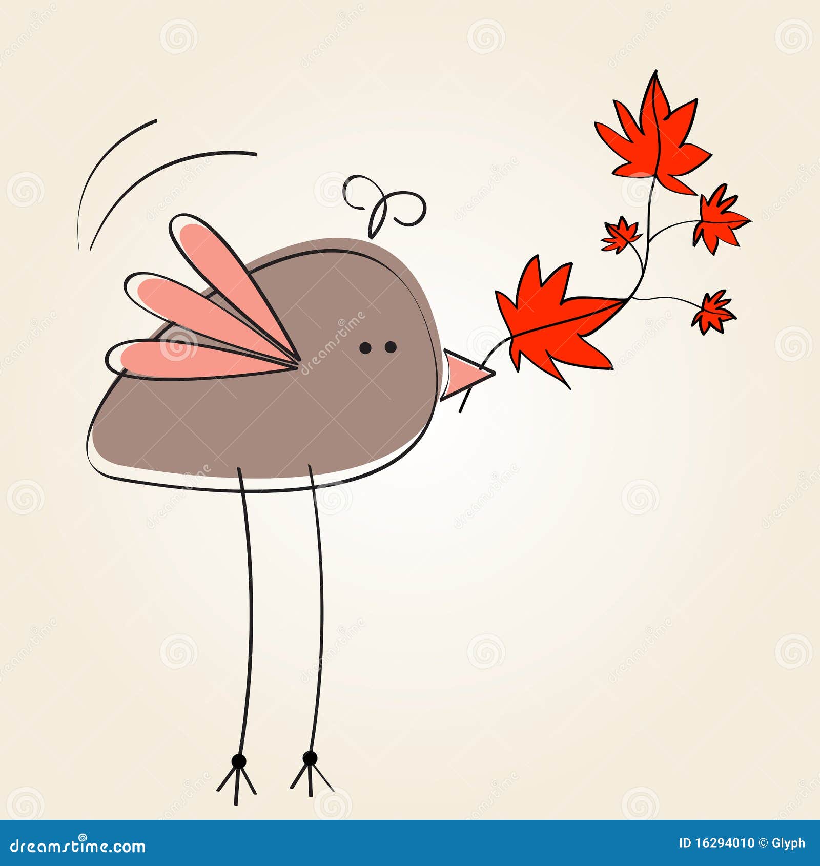 Cute autumn illustration stock vector. Illustration of design - 16294010