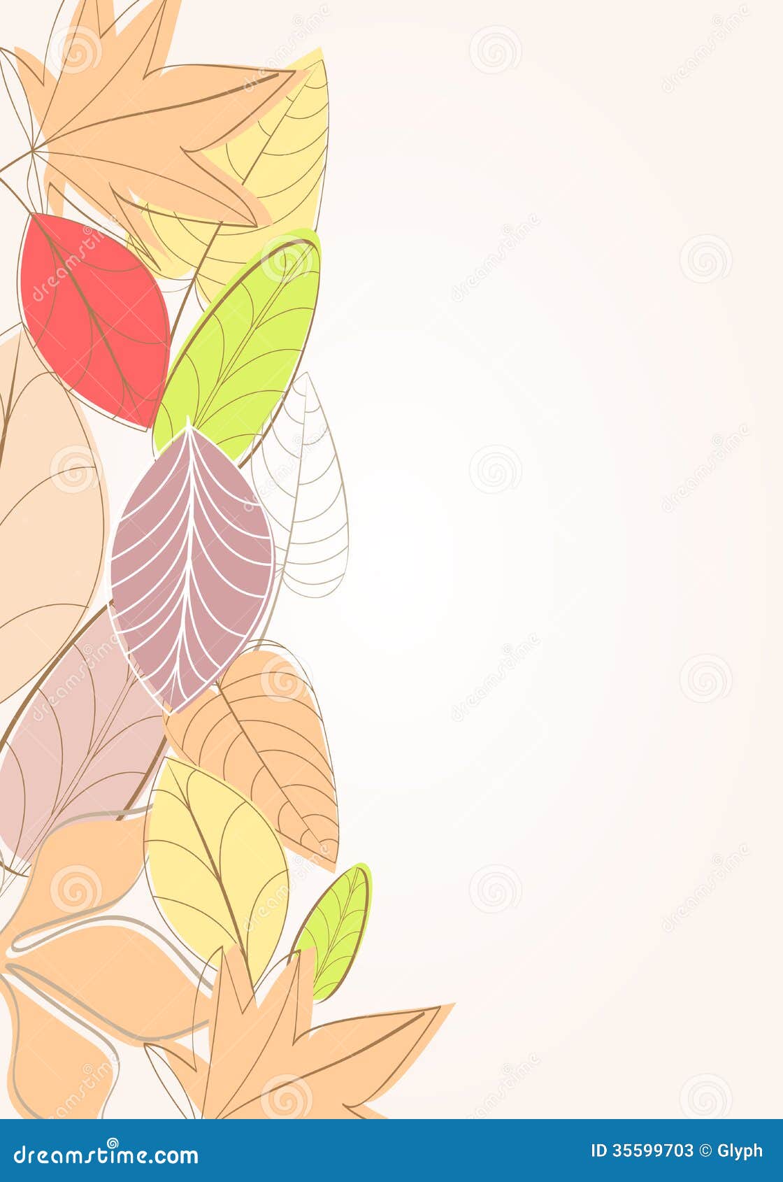 Cute autumn illustration stock vector. Illustration of design - 35599703