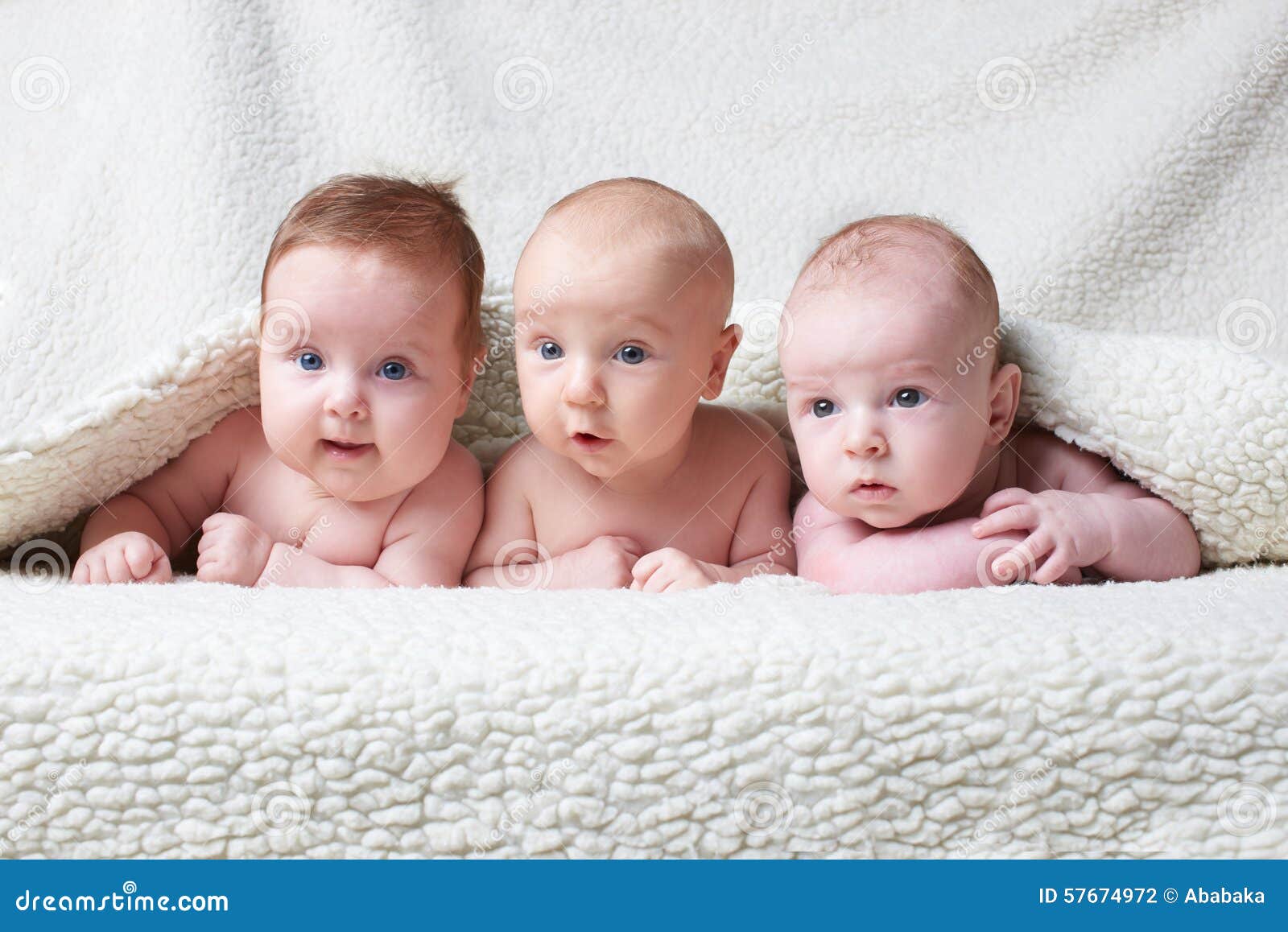 Cute Babies on Light Background Stock Photo - Image of sweet, isolated ...