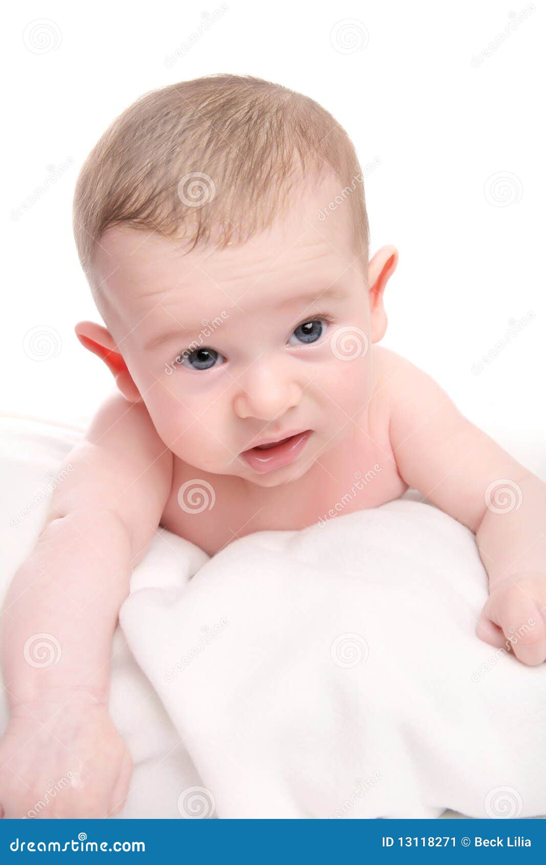 Cute Baby stock image. Image of caucasian, small, white - 13118271
