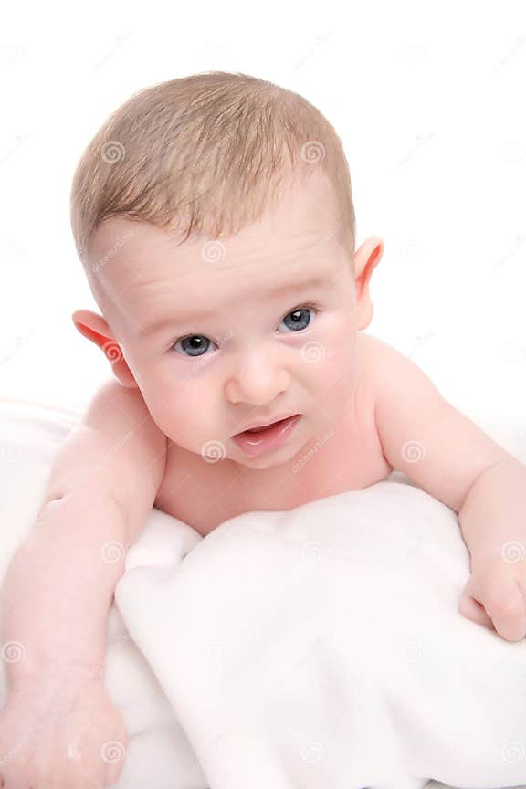Cute Baby stock image. Image of caucasian, small, white - 13118271