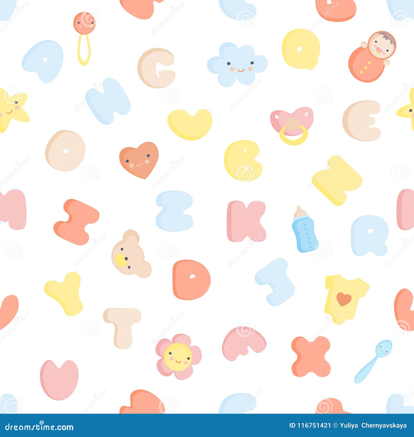 Baby Alphabet Clipart, Green Watercolor Alphabet ABC, Gender Neutral ...