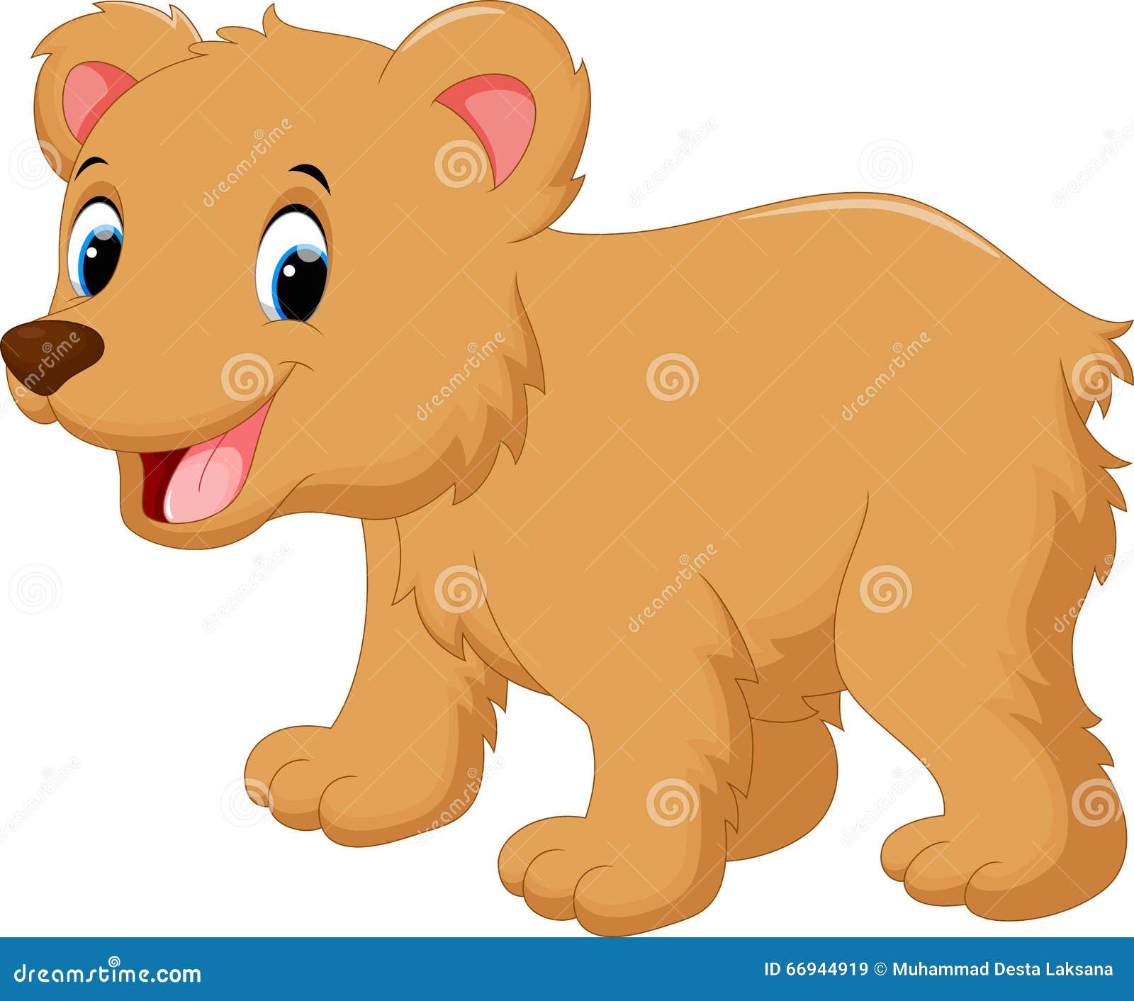 Cute baby bear cartoon stock illustration. Illustration of clip - 66944919