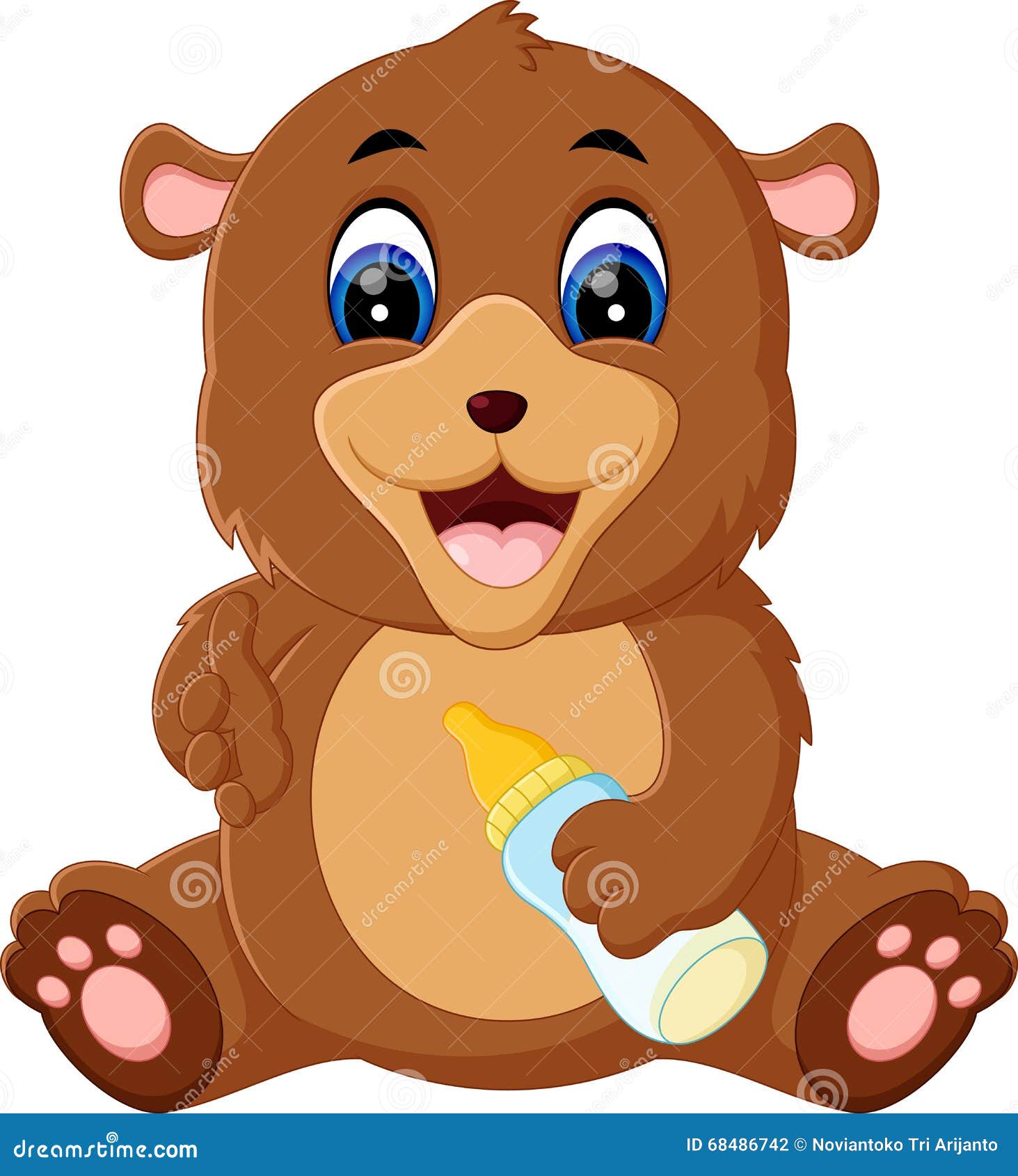 Cute baby bear stock vector. Illustration of bear, teddy - 68486742