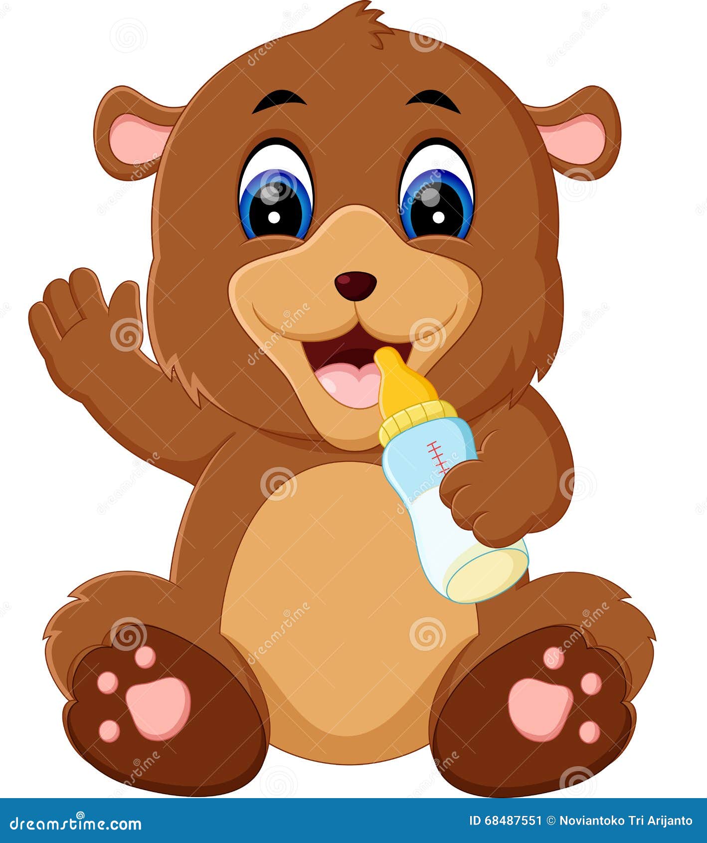 Cute baby bear stock vector. Illustration of cute, wild - 68487551