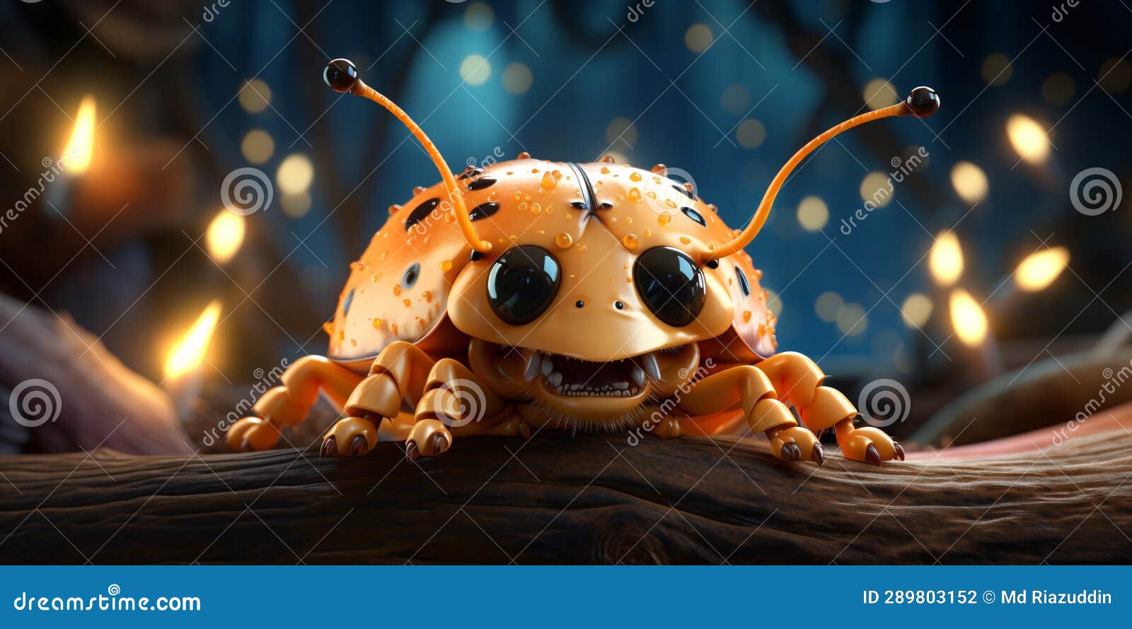 Cute Baby Bed Bug stock illustration. Illustration of flower - 289803152