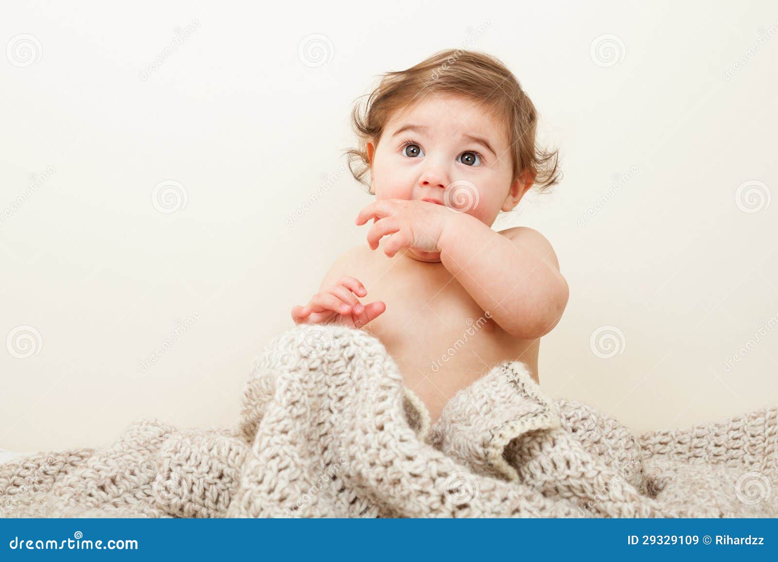 Cute Baby boy stock image. Image of blanket, toddler - 29329109
