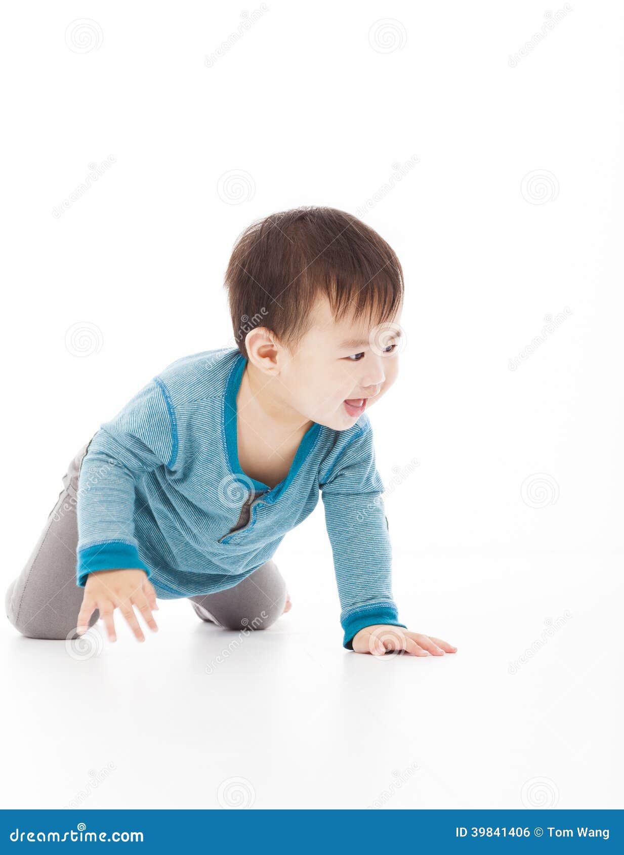 Cute Baby Boy is Crawling on Floor Stock Photo - Image of baby, crawl ...