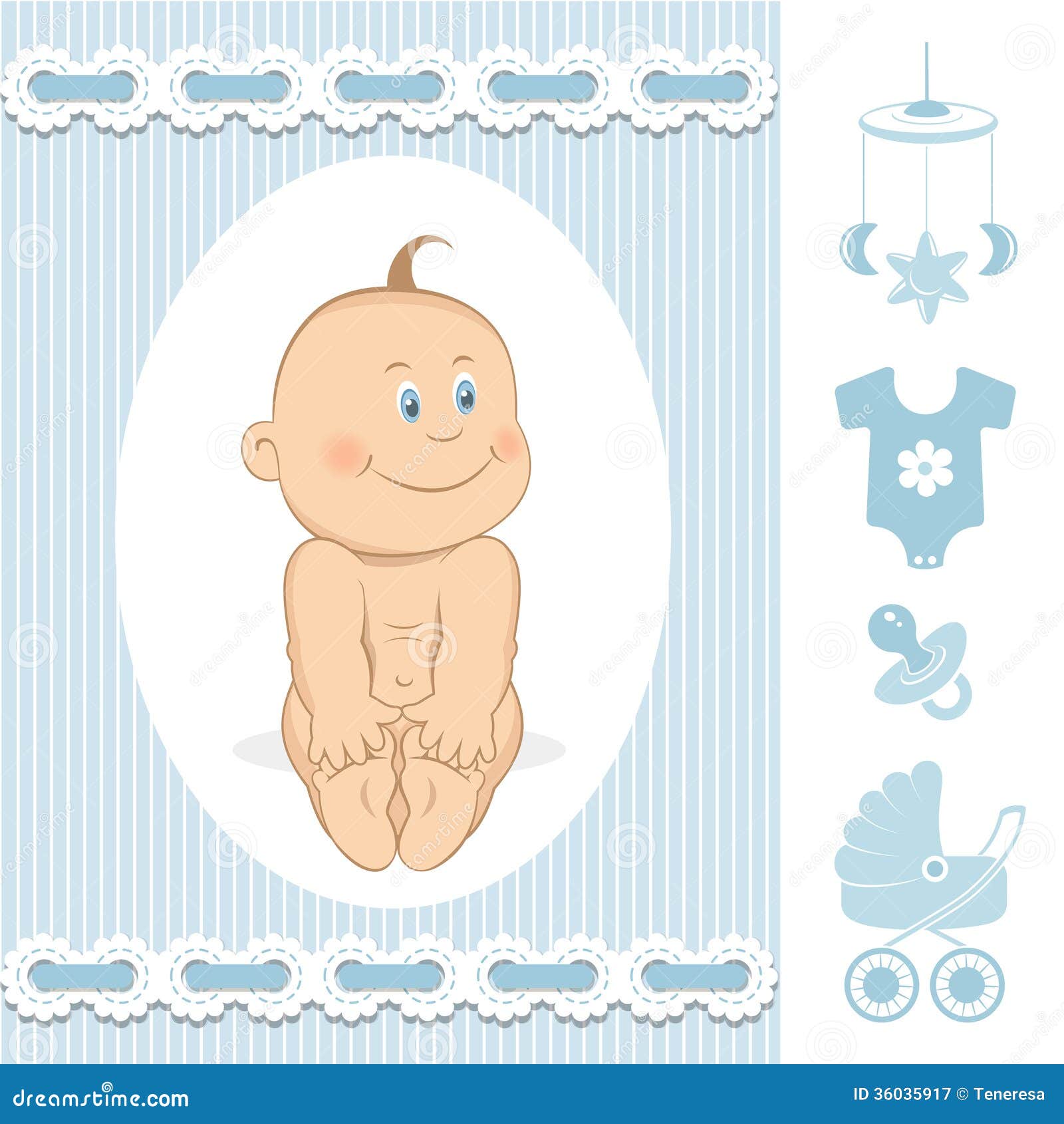 Cute baby boy stock vector. Illustration of cute, design - 36035917