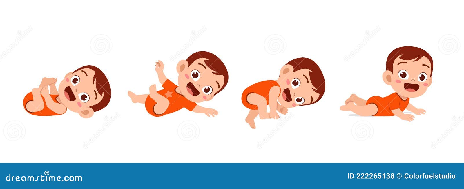 Baby In Progress - Lettering On Watercolor Splash Cartoon Vector ...