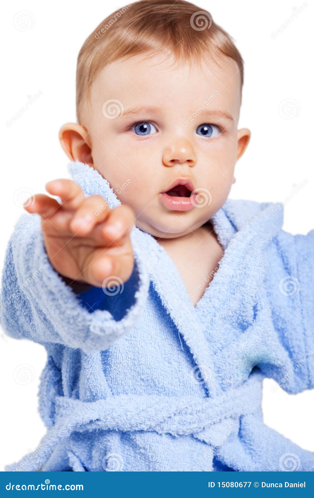 Cute Baby Boy with Hand Forward Stock Image - Image of human, infant ...