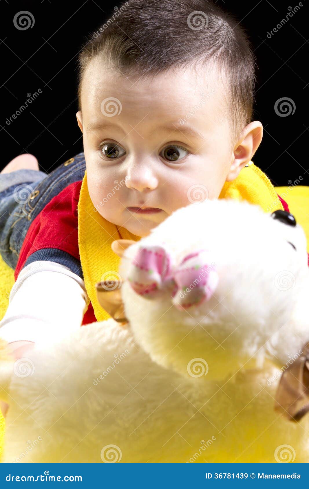 Cute baby boy with toy stock image. Image of people, behavior - 36781439