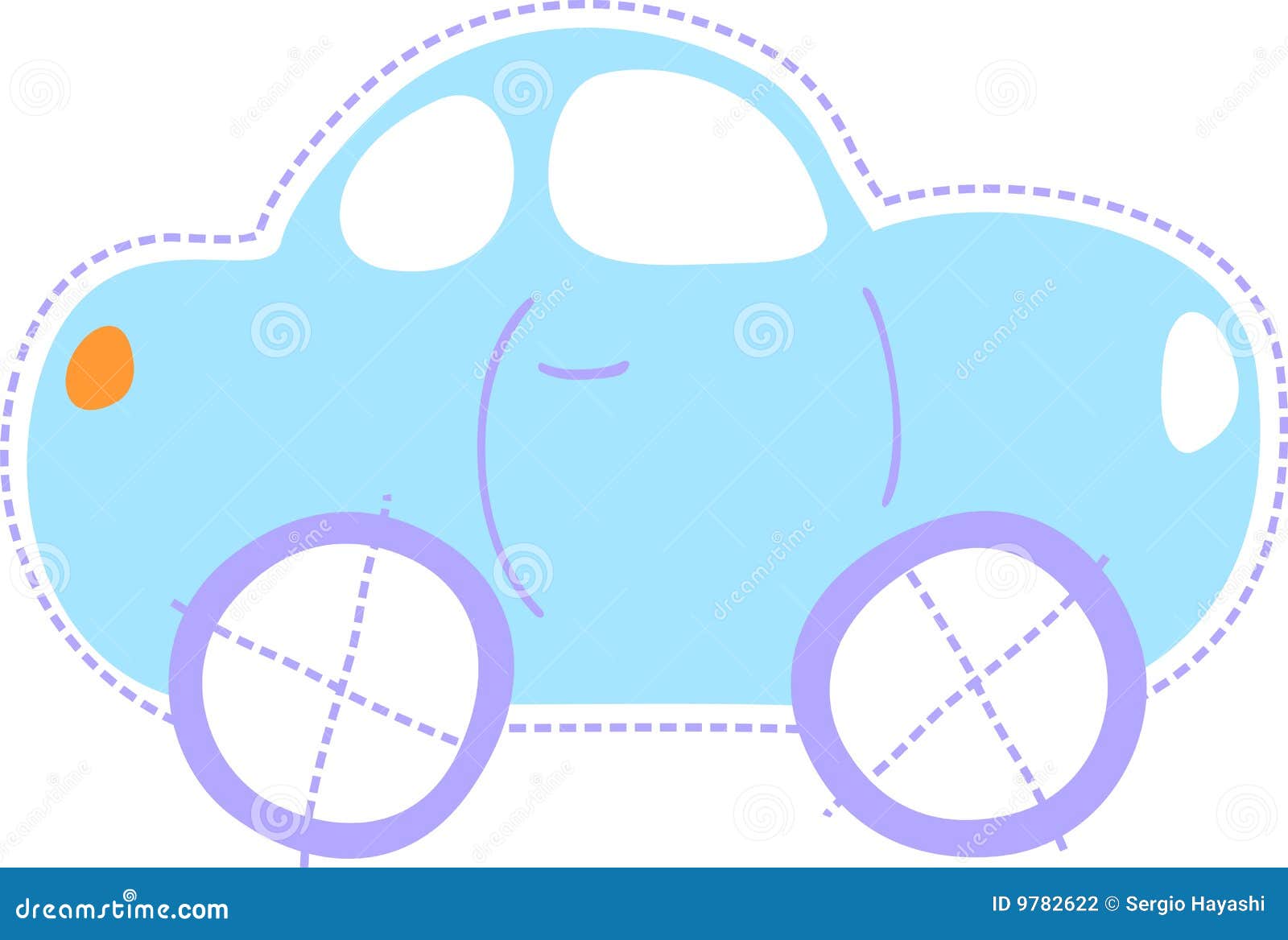 Cute baby car stock vector. Illustration of decorative - 9782622