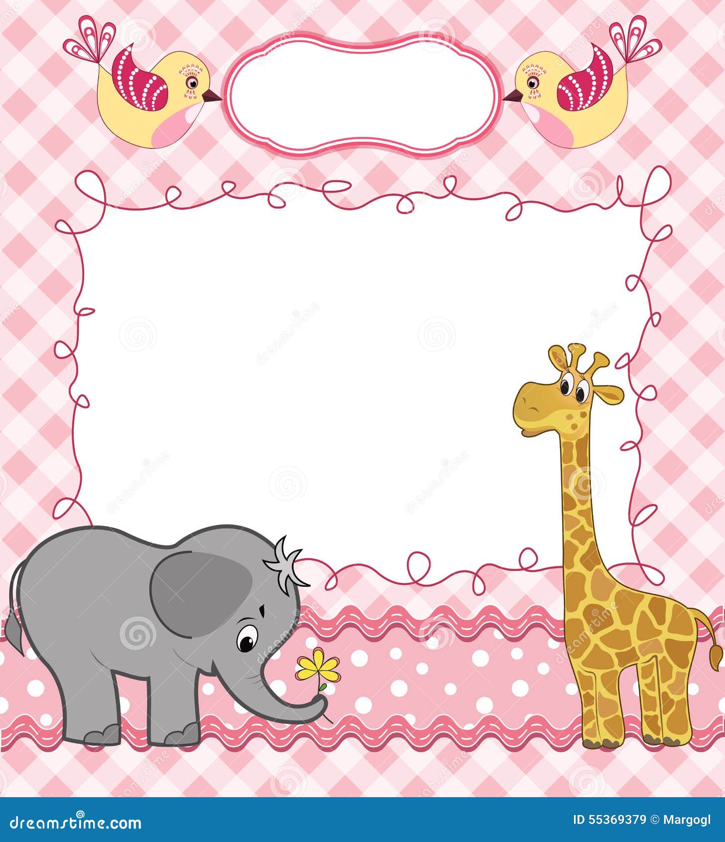 Cute baby card stock vector. Illustration of elements - 55369379