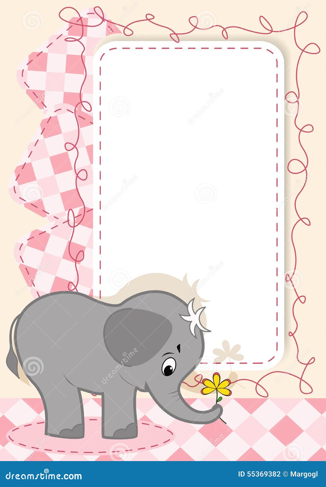 Cute baby card stock vector. Illustration of child, album - 55369382