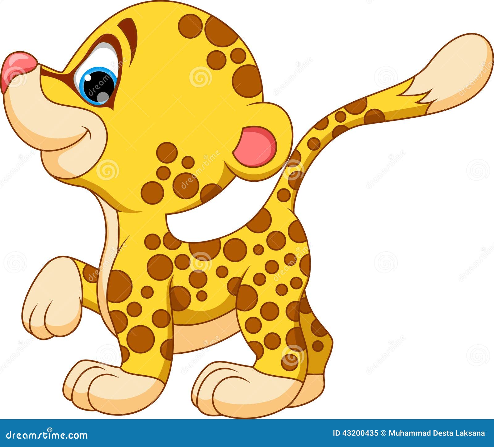 Cute Baby Cheetah Cartoon Stock Illustration - Image: 43200435 Cute Baby Cheetah Cartoon Stock Illustration - Image: 43200435