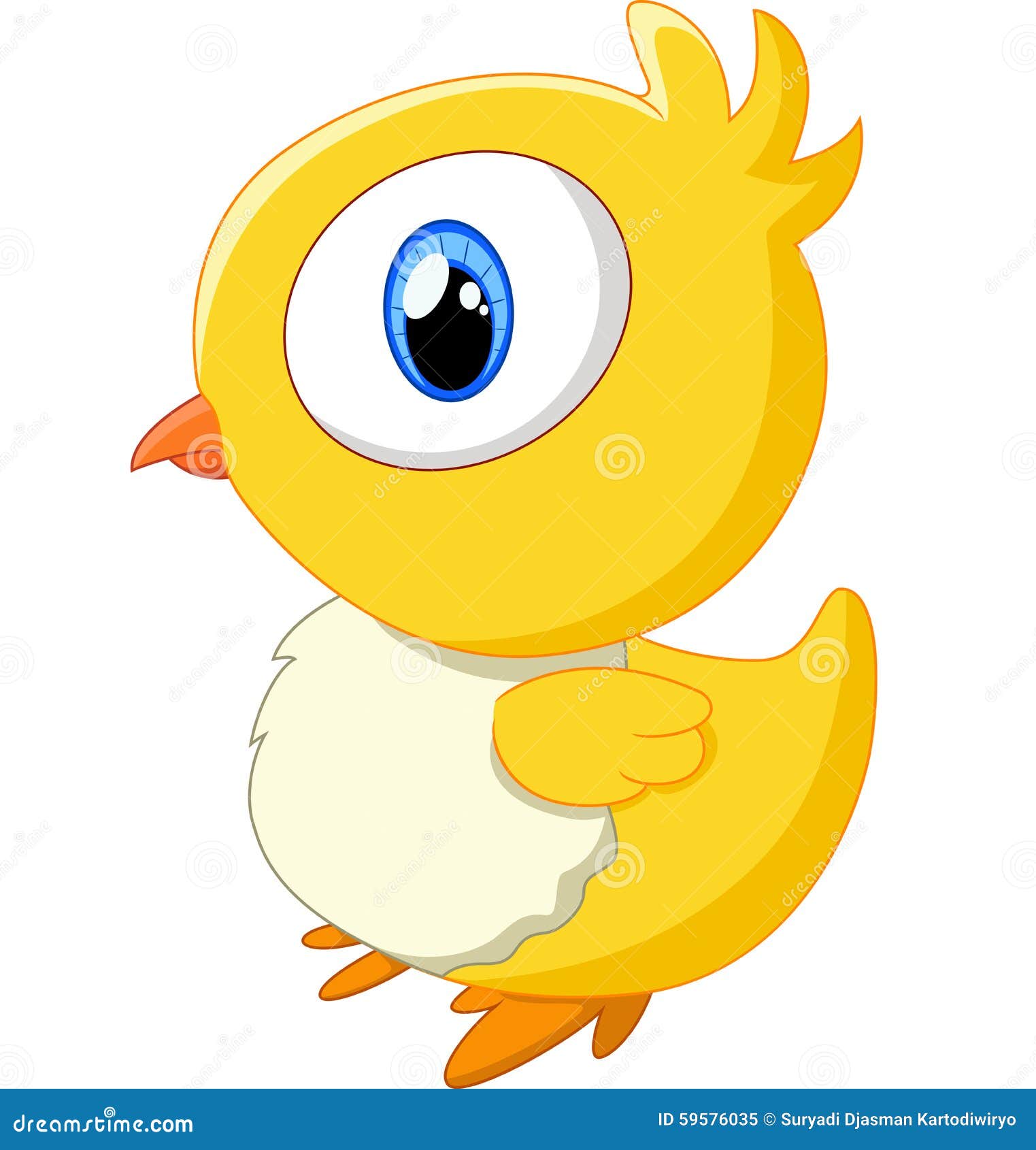 Cute baby chicken stock vector. Illustration of mascot - 59576035