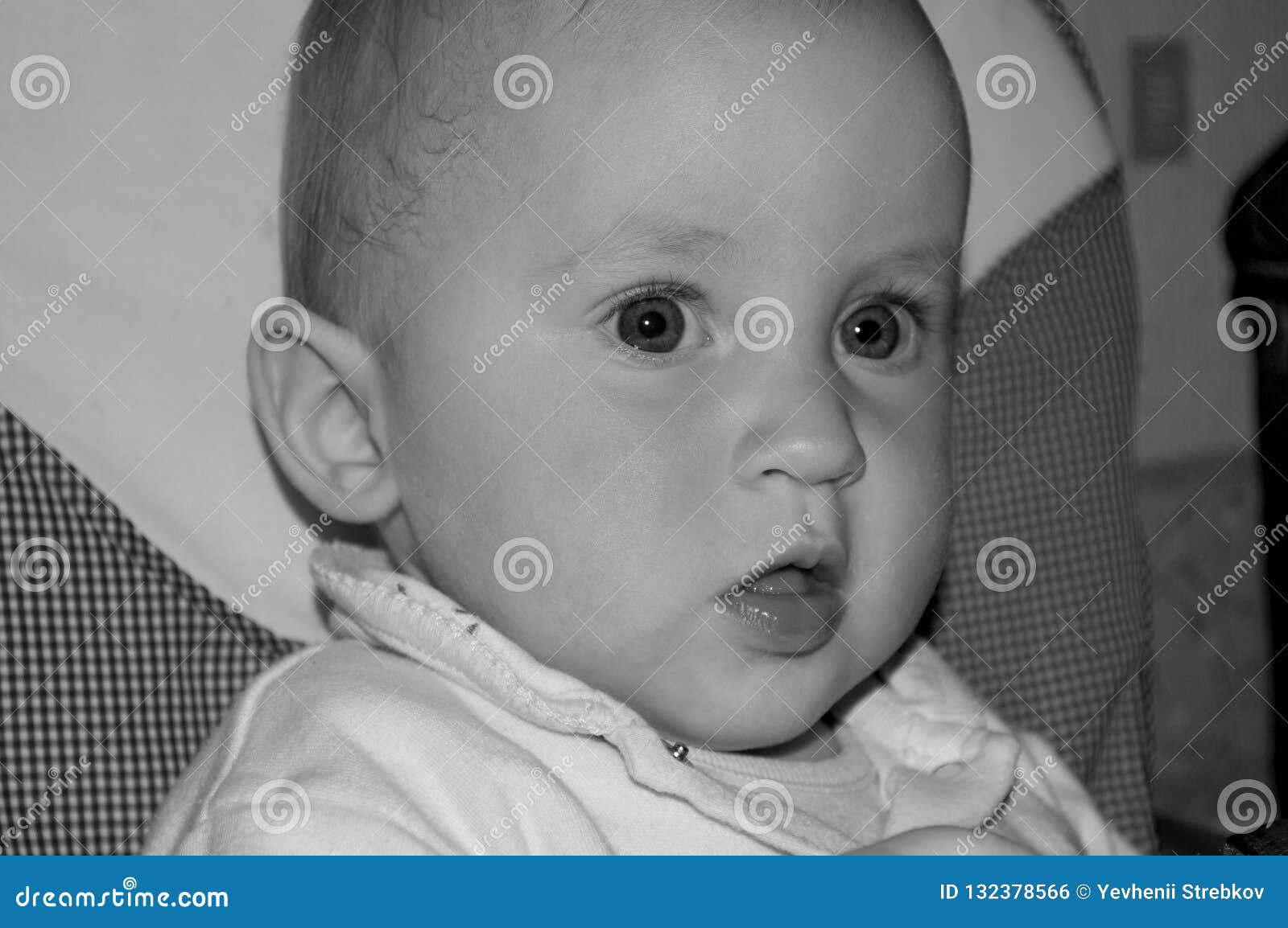 Cute baby closeup stock photo. Image of happy, funny - 132378566