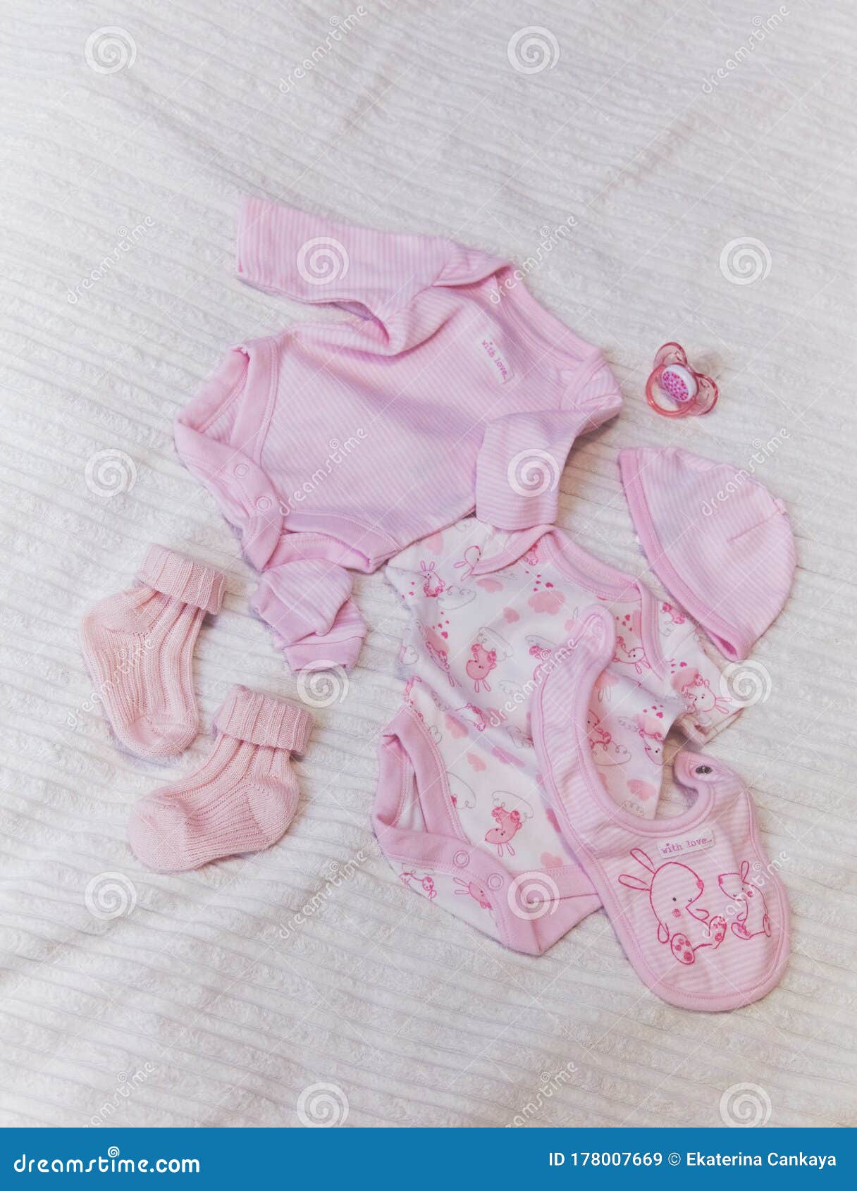 Cute baby cloth pink stock image. Image of infant, pair - 178007669