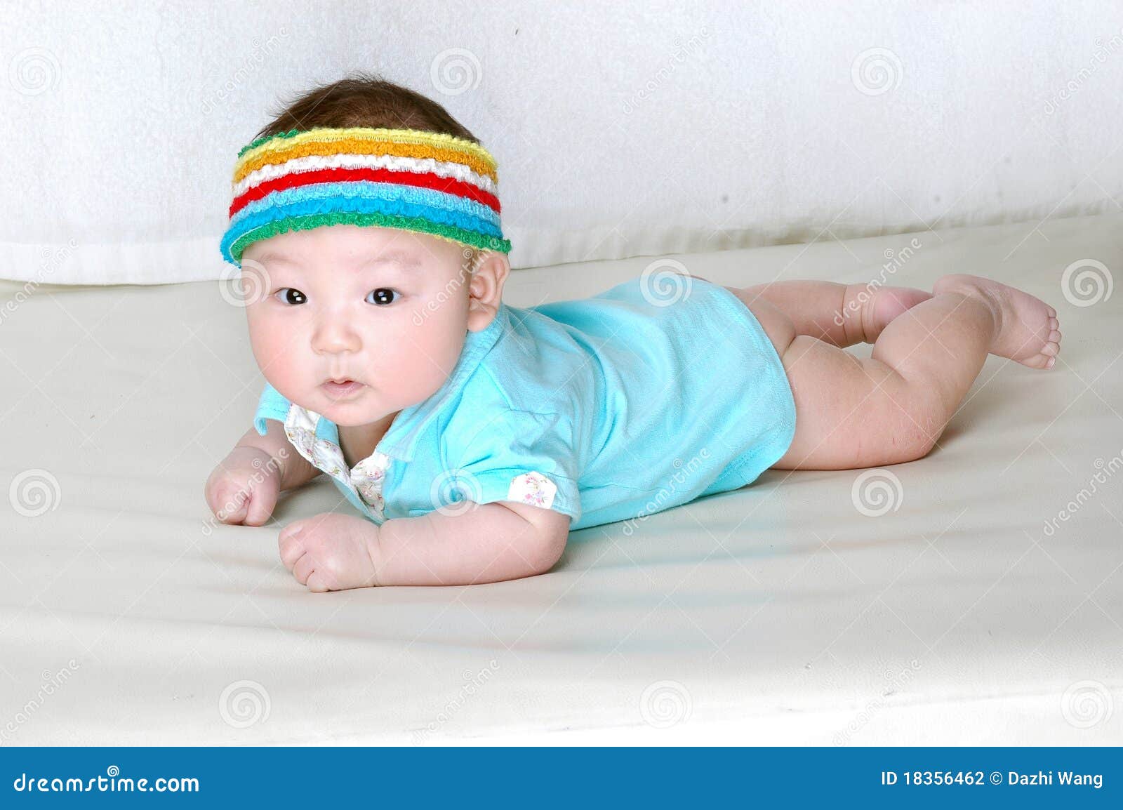 Cute Baby with Colorful Cap Stock Photo - Image of direct, chew: 18356462