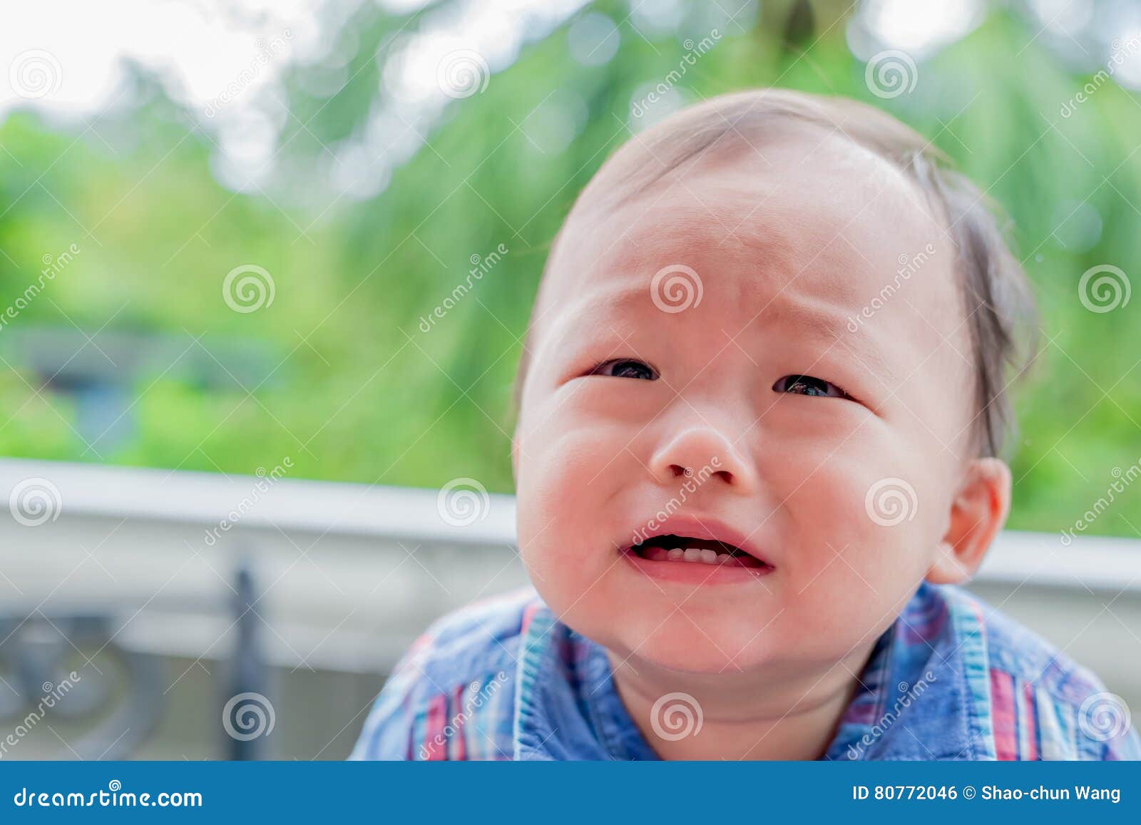 Cute baby crying stock photo. Image of depression, expressive - 80772046
