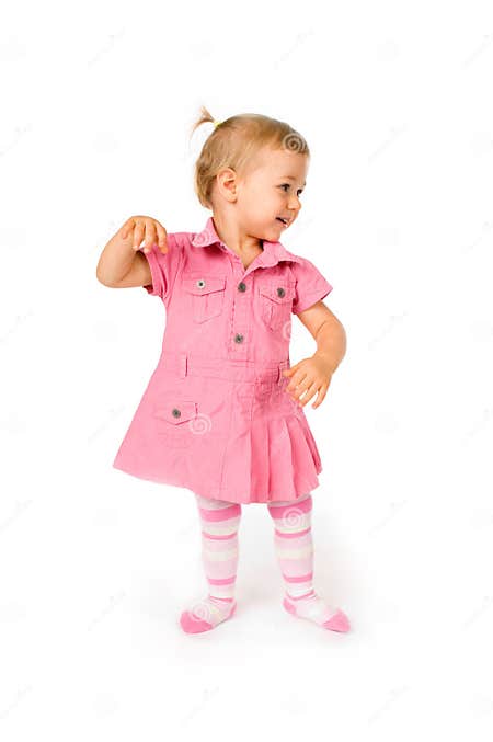 Cute baby dancing stock image. Image of child, happy, play - 7645261