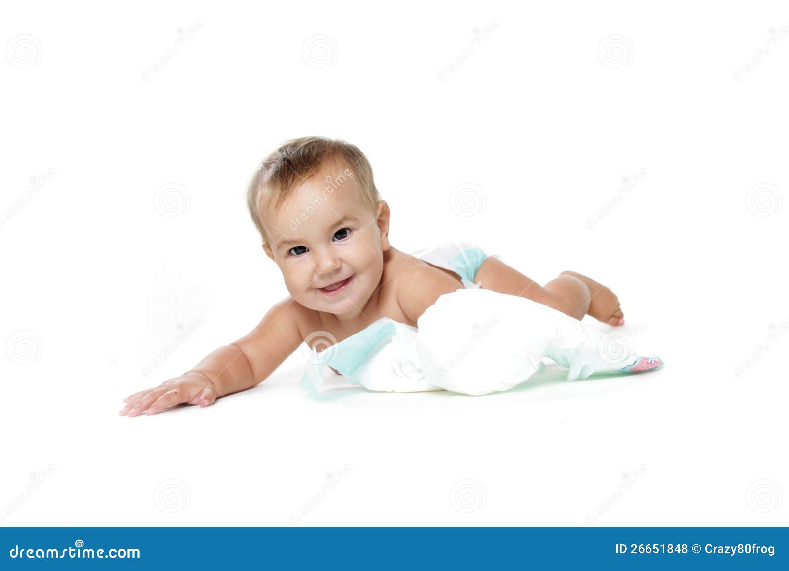Cute baby with diapers stock photo. Image of happy, orphan - 26651848