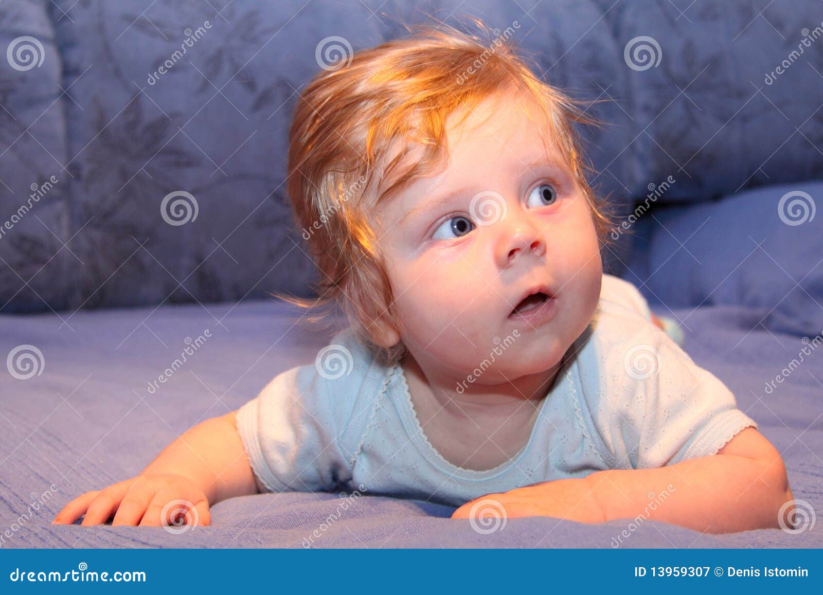 Cute baby distract stock image. Image of baby, beautiful - 13959307