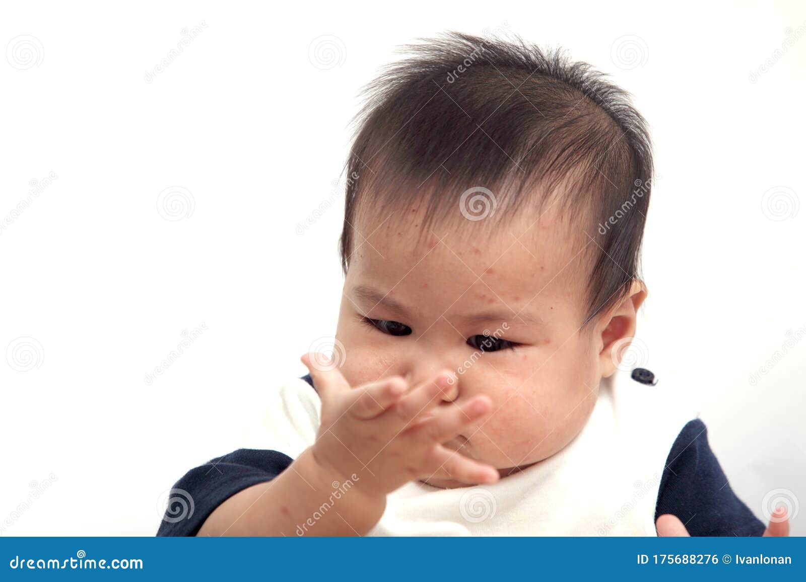 Cute Baby Expression Isolated with White Stock Photo - Image of cute ...