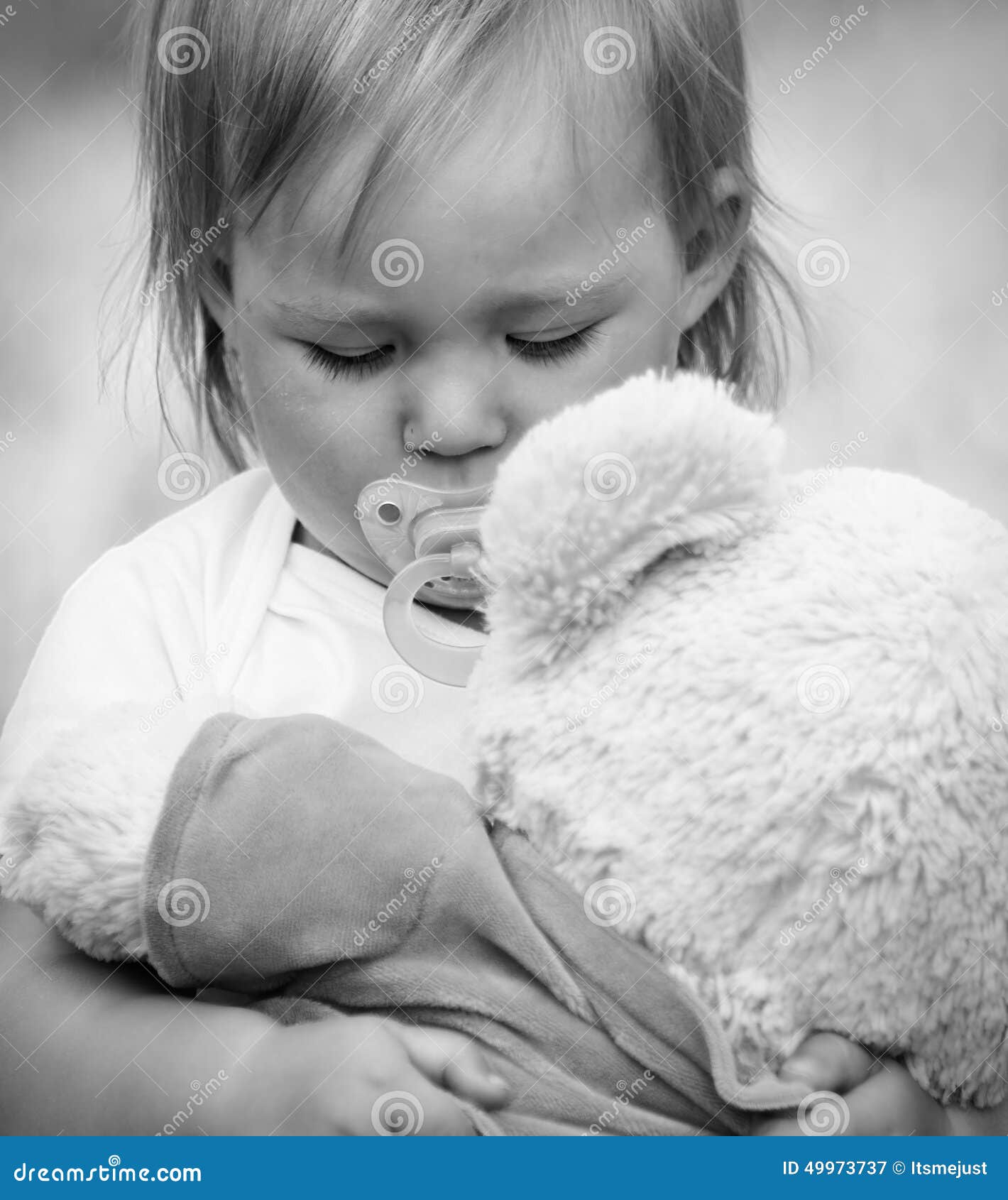 Cute baby. stock image. Image of black, hugging, baby - 49973737