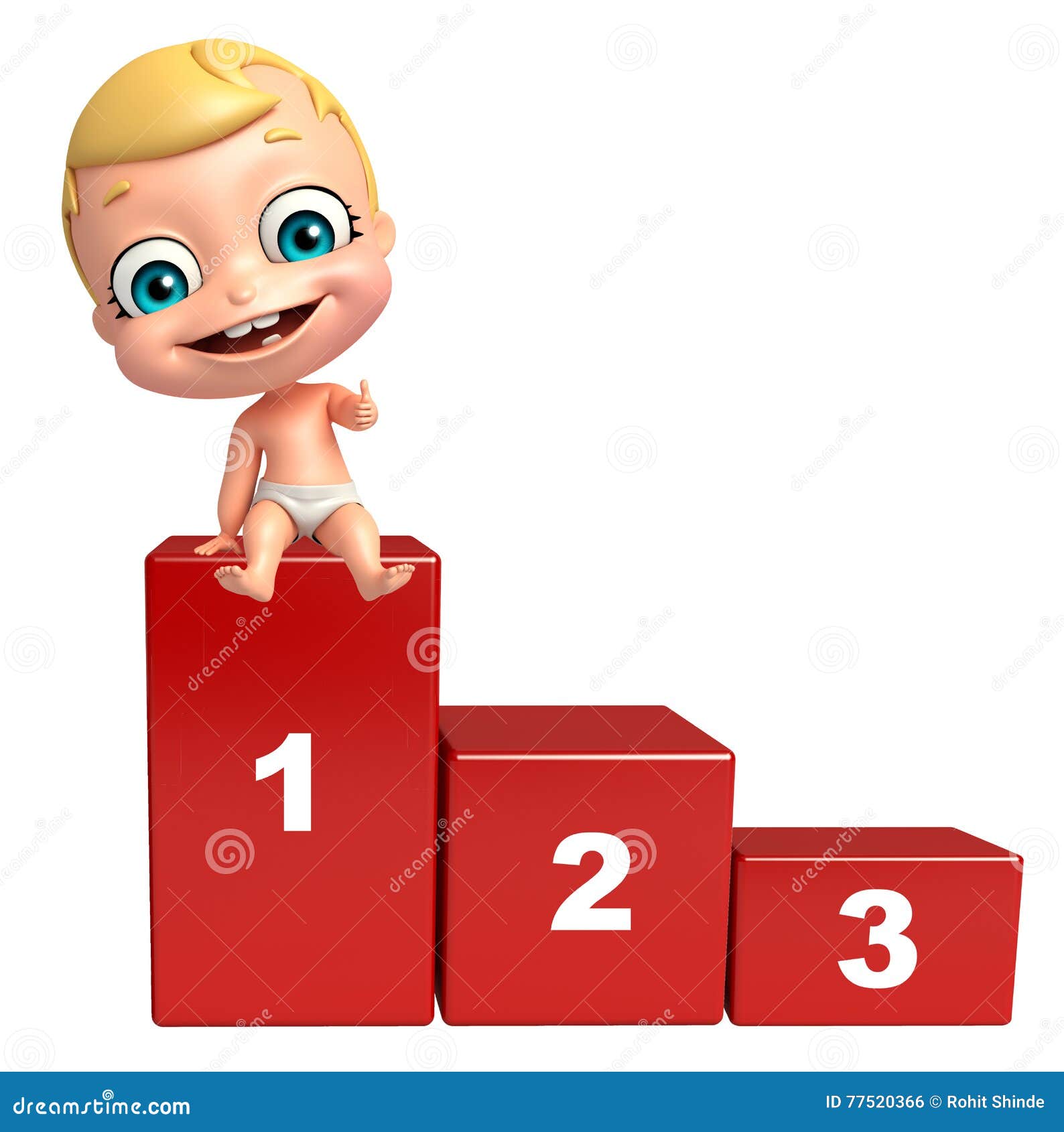 Cute baby with Level sign stock illustration. Illustration of level ...