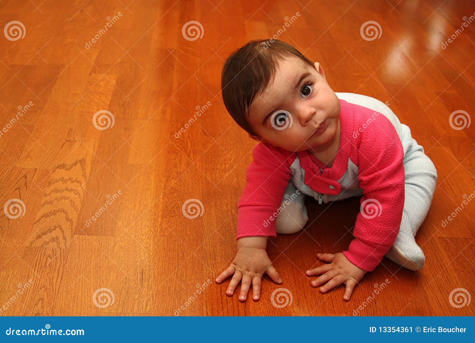 Cute baby looking up stock image. Image of childhood - 13354361