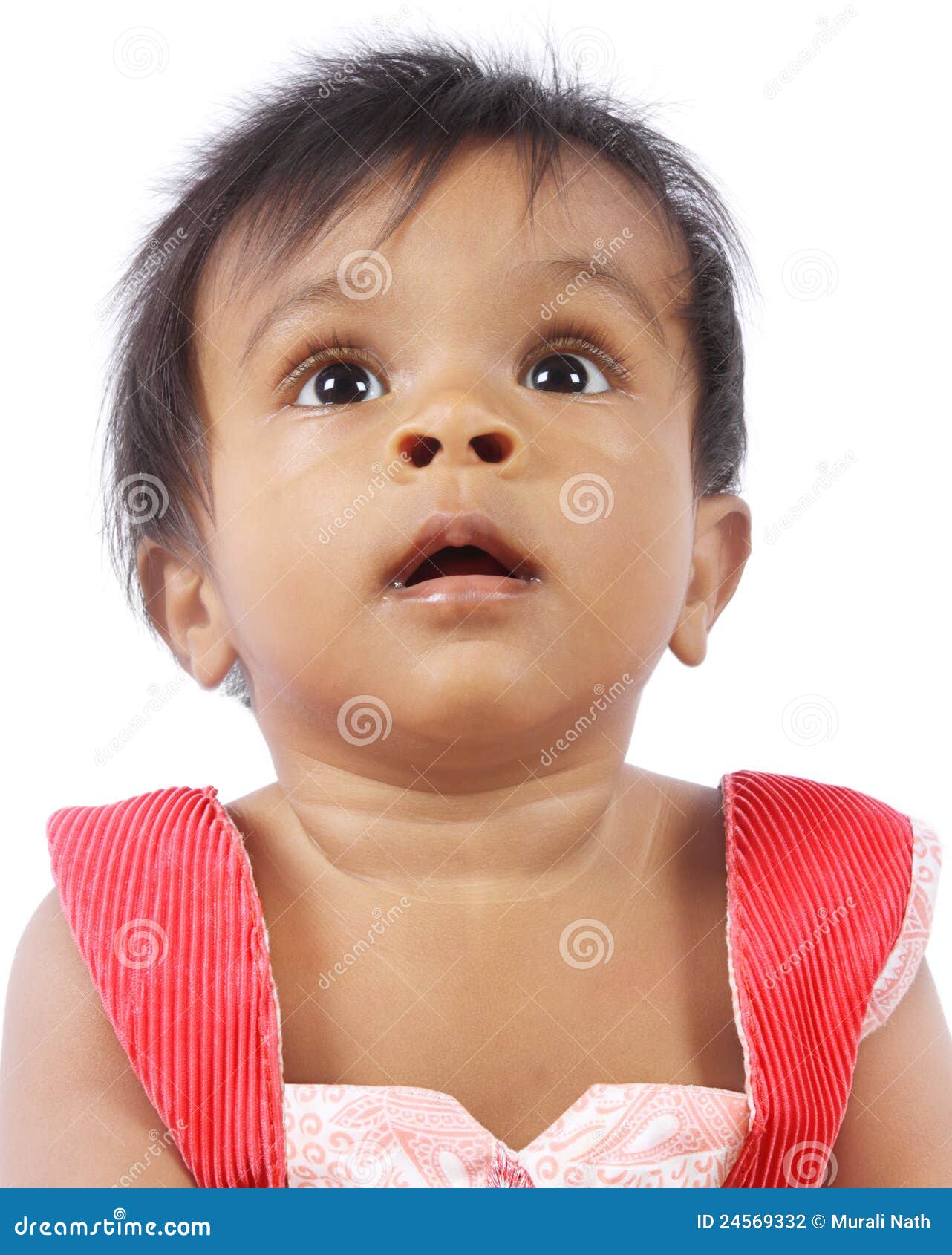 Cute Baby Looking up stock photo. Image of hair, innocence - 24569332