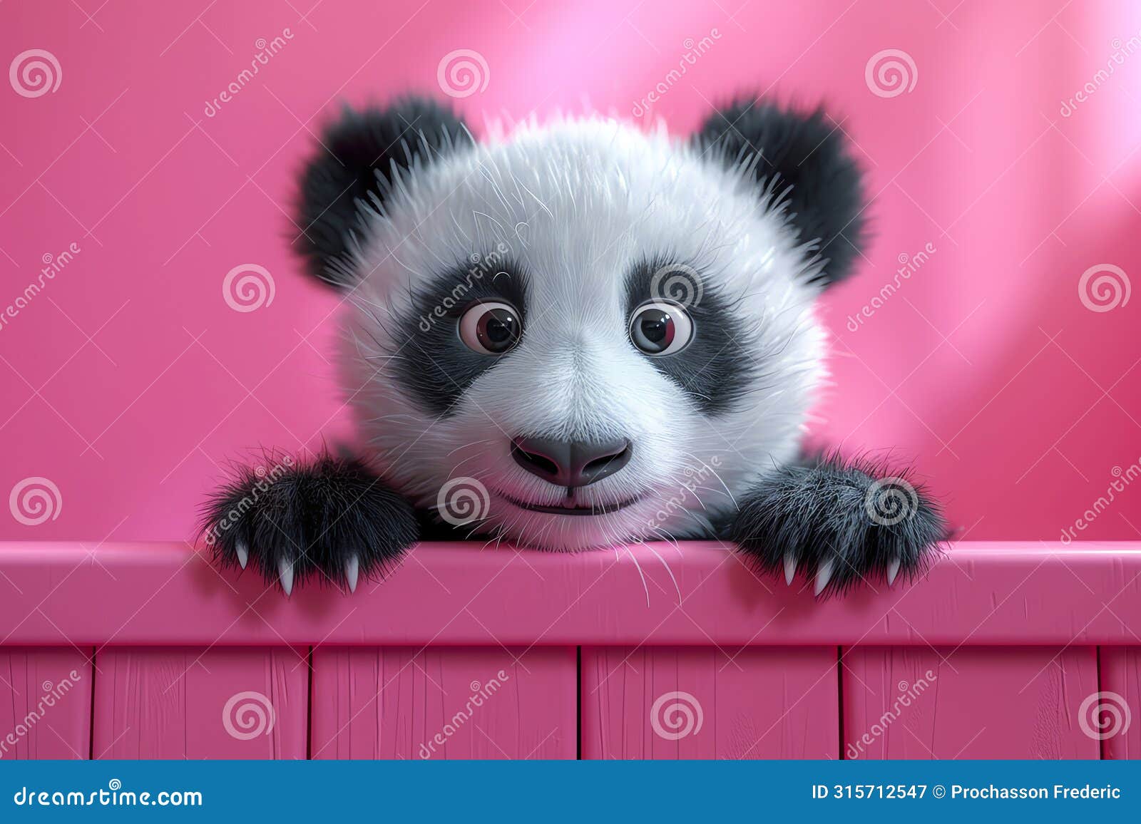 Cute Baby Panda, AI Generated Stock Illustration - Illustration of ...