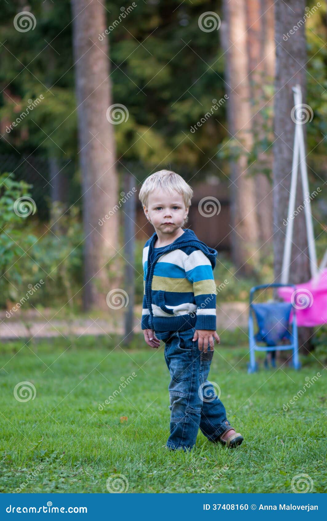 Cute baby in park stock photo. Image of childhood, baby - 37408160