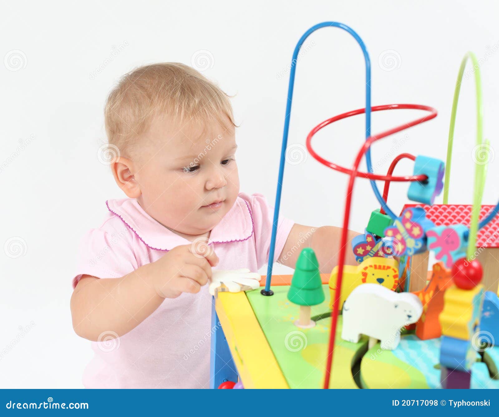 Cute baby playing stock photo. Image of learning, isolated - 20717098