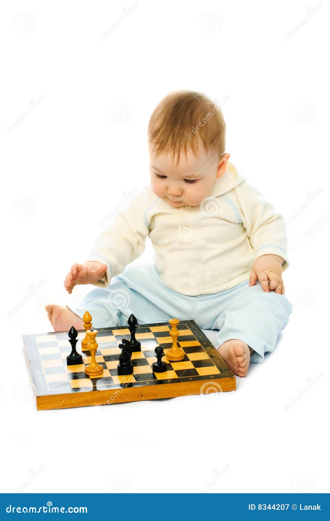 Cute baby playing chess stock image. Image of motherhood - 8344207