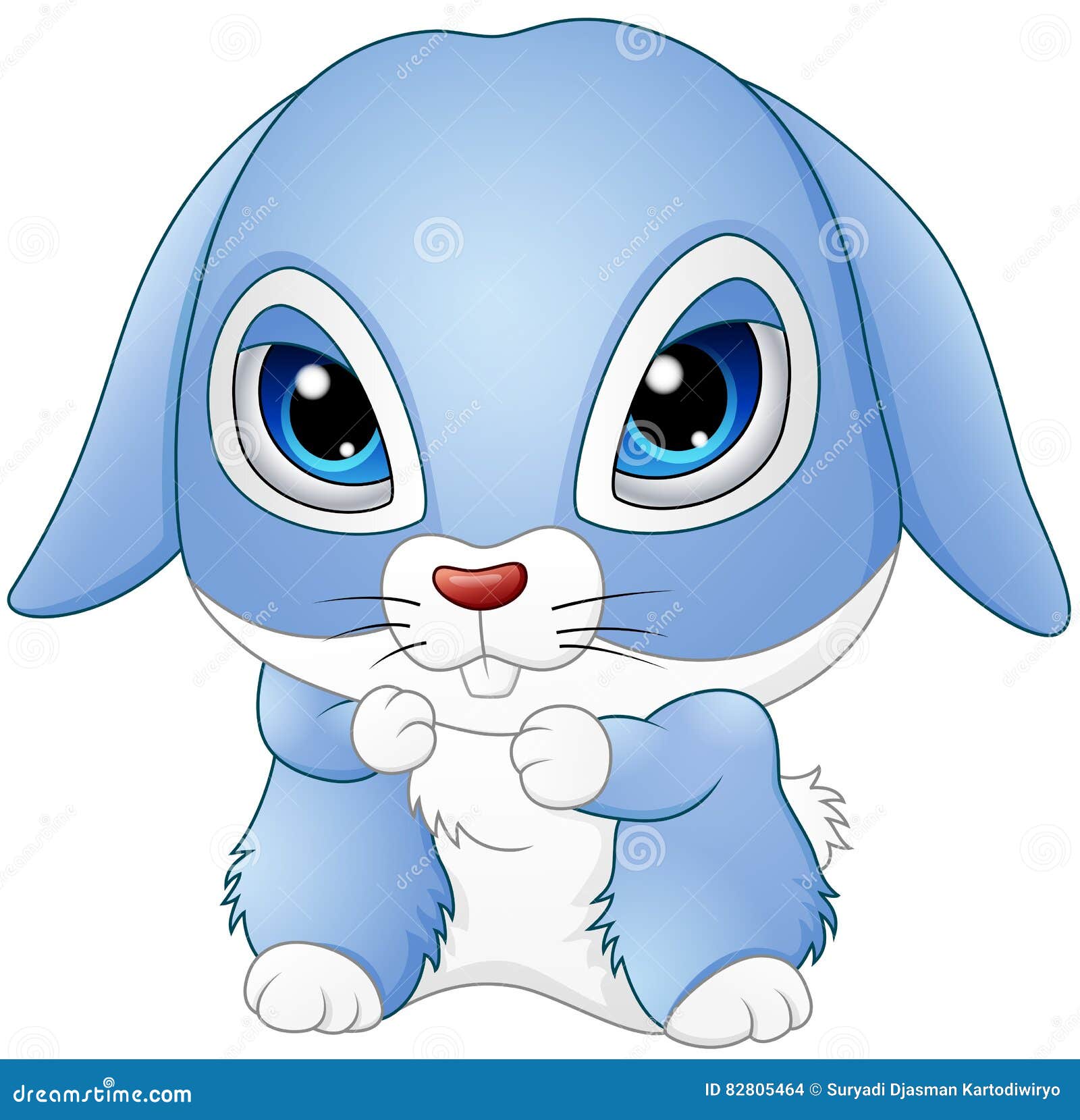 Cute baby rabbit cartoon stock vector. Illustration of sitting - 82805464