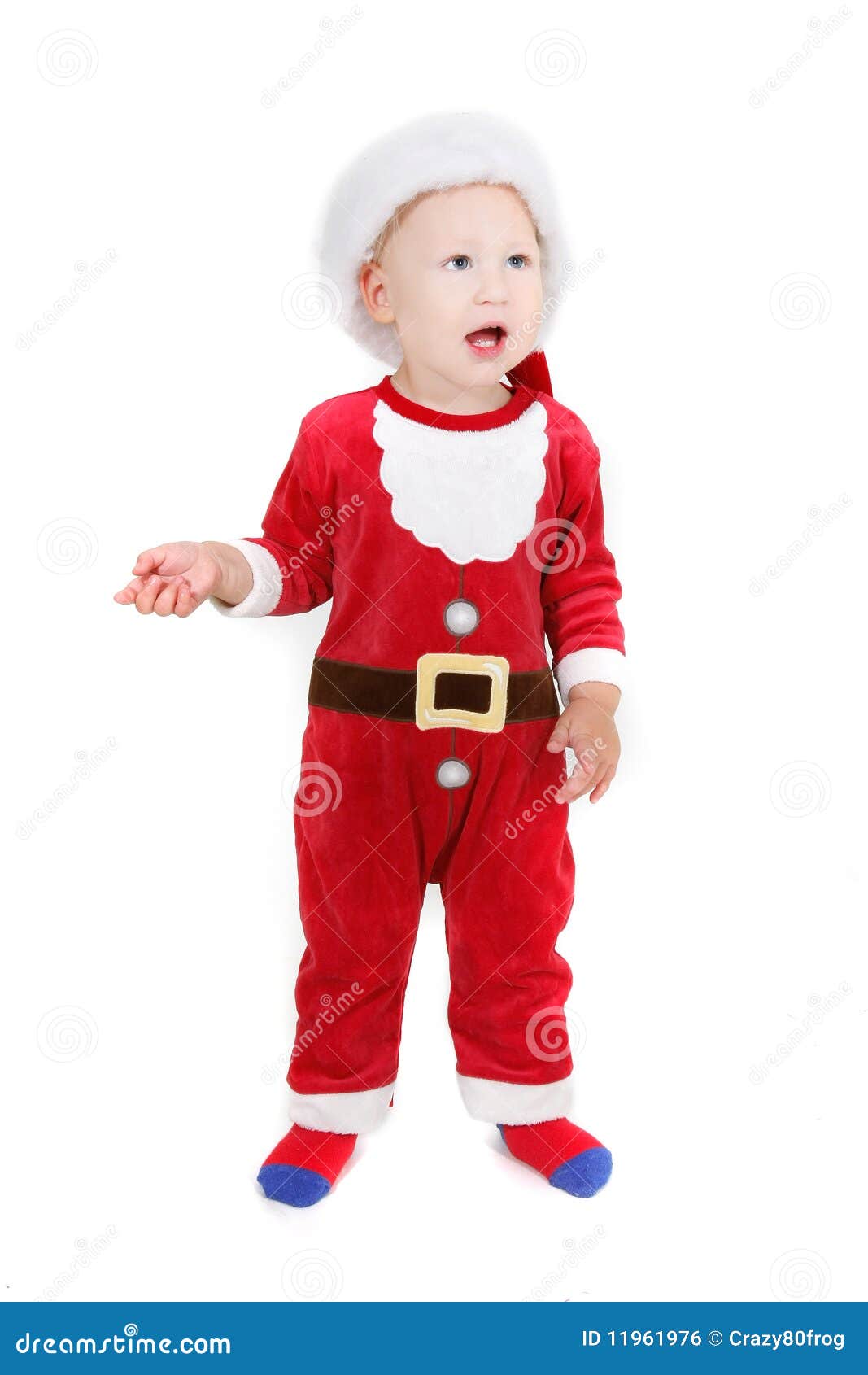 Cute baby santa stock photo. Image of seasonal, december - 11961976