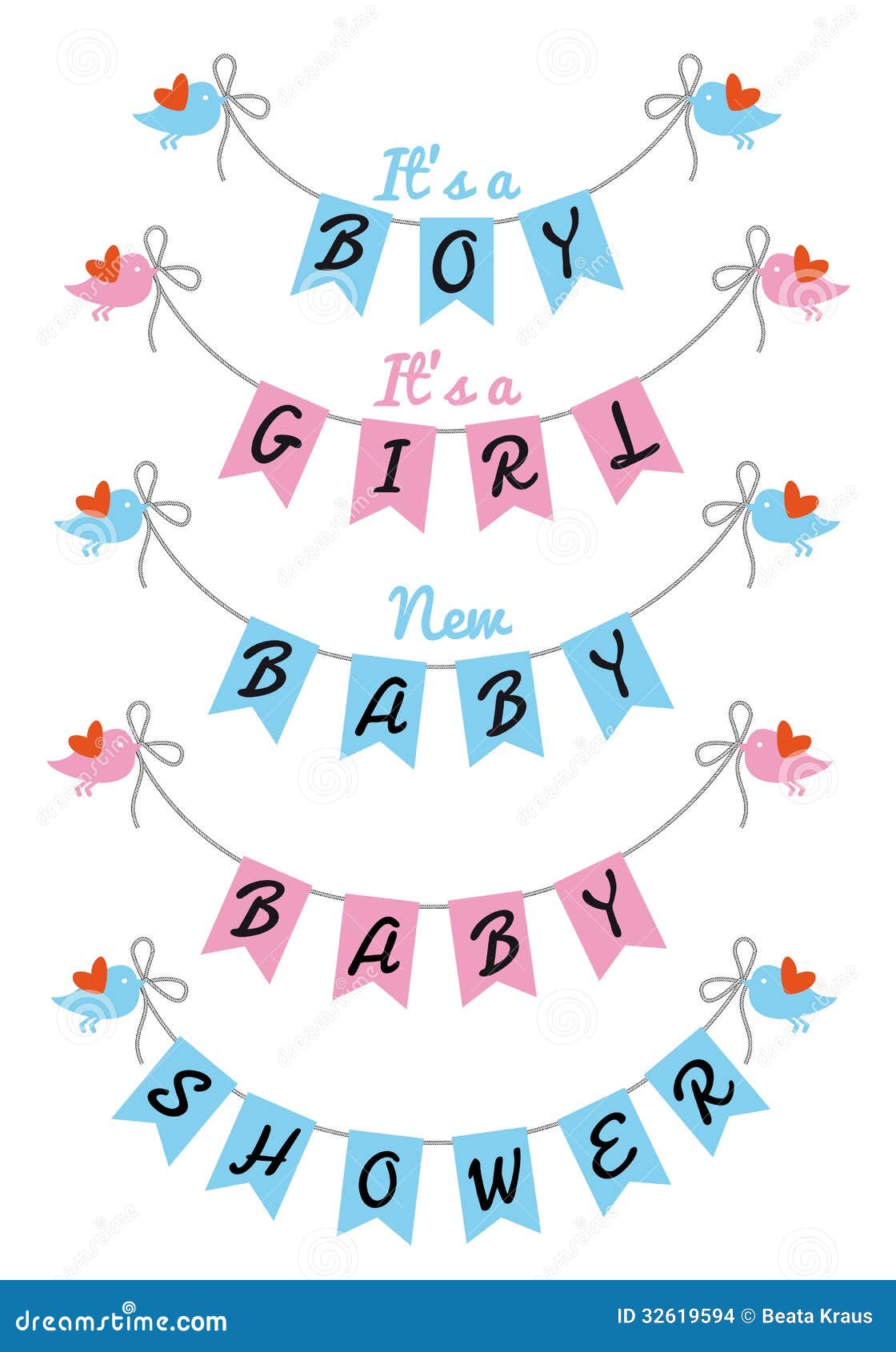 Cute Baby Shower, Vector Design Stock Vector - Illustration of party ...