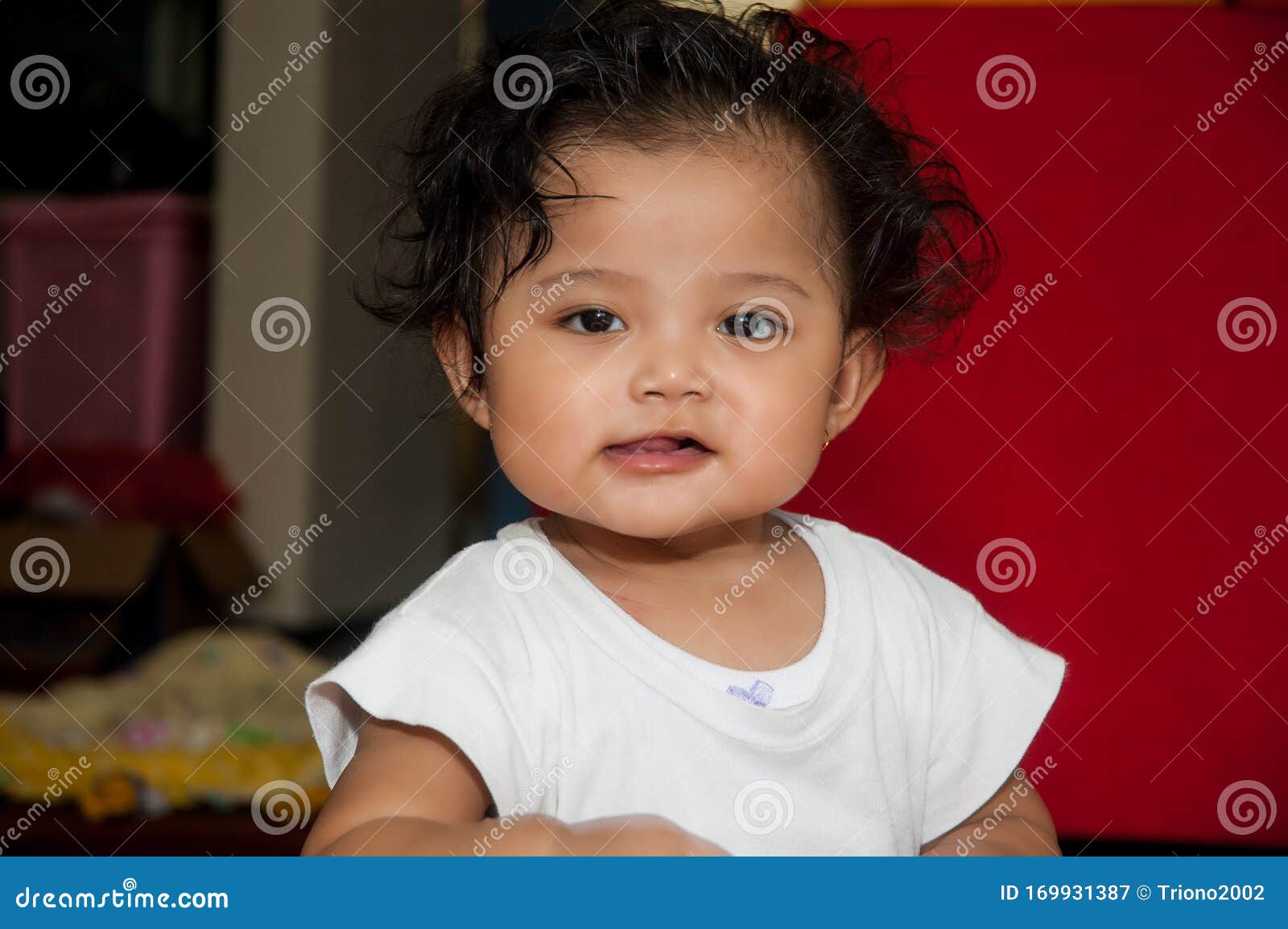 Cute Baby Smiles when in Photo Stock Image - Image of smiles, happy ...