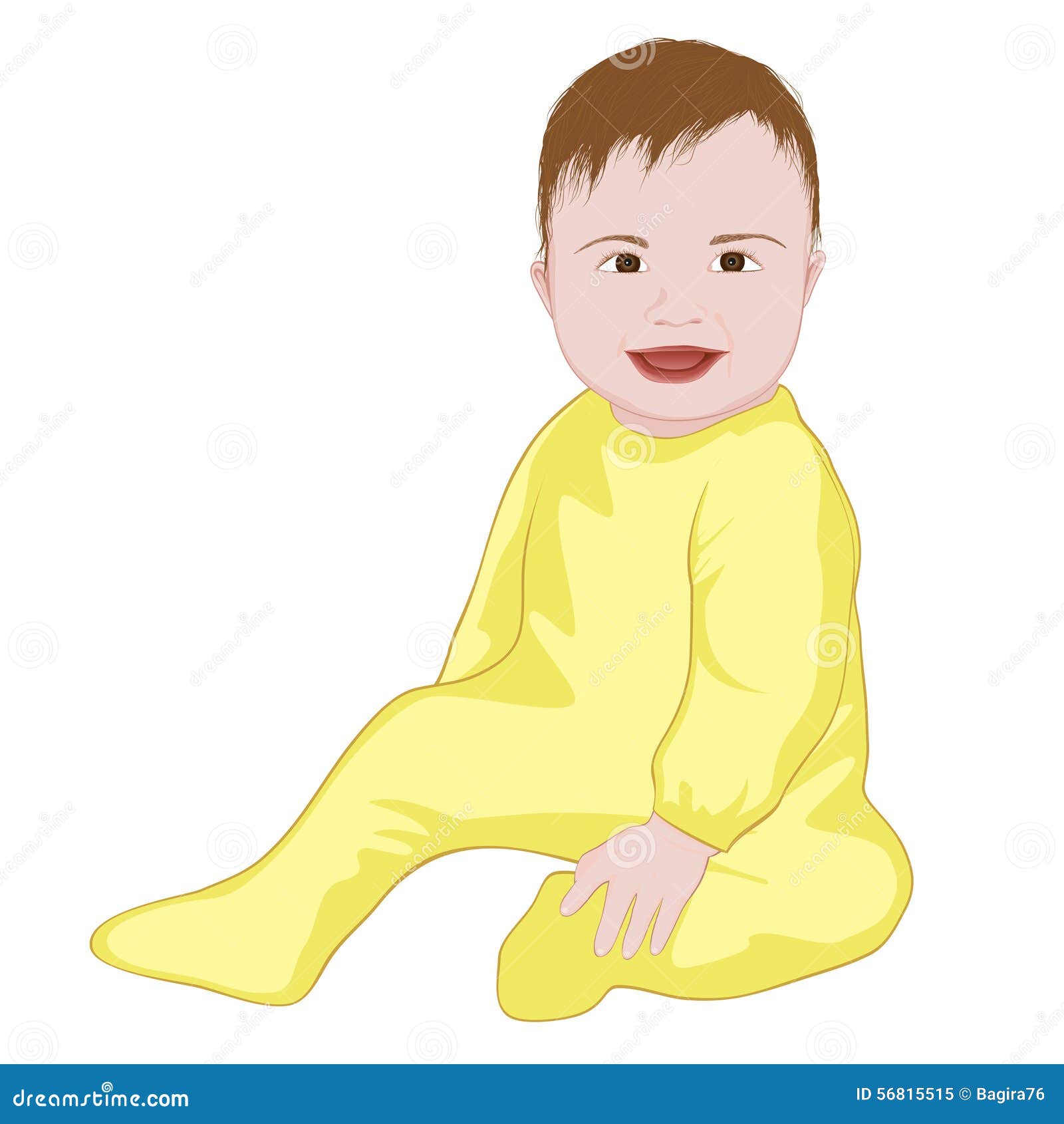 Cute baby stock vector. Illustration of healthy, cartoon - 56815515