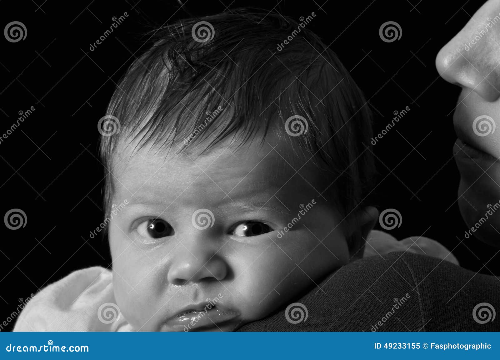 Cute baby stock image. Image of beauty, peaceful, crying - 49233155