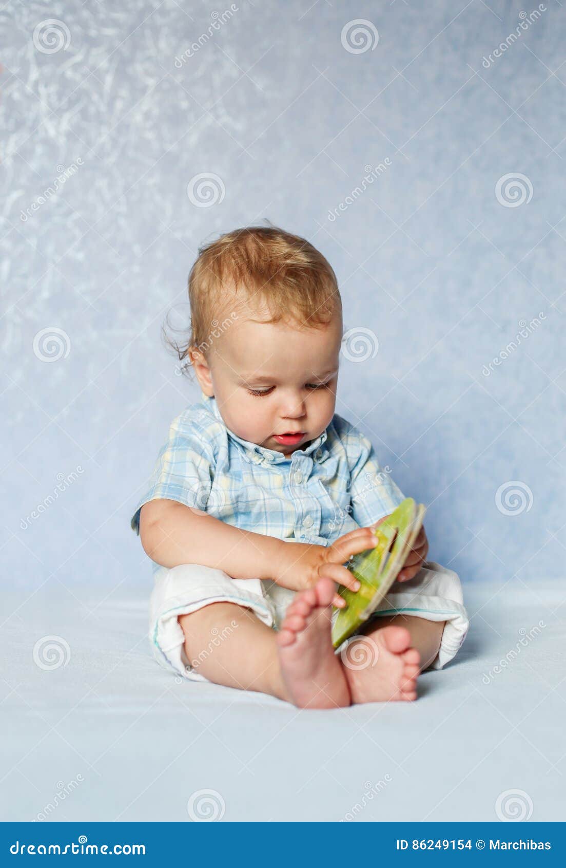 Cute Baby Studying