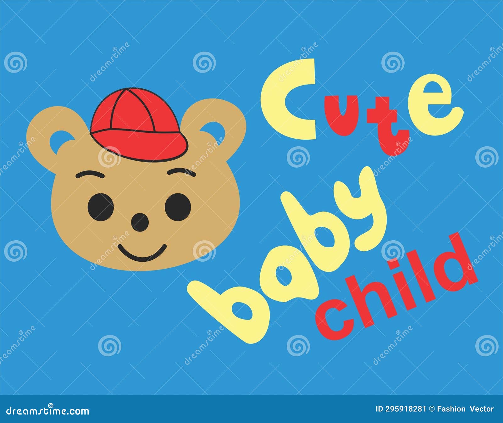 Cute Baby Teddy Face Vector Art Stock Vector - Illustration of ...