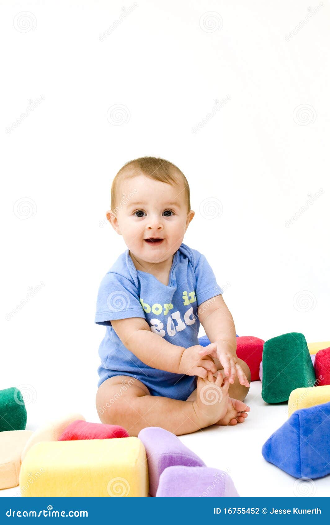 Cute Baby with Toys stock photo. Image of baby, purple - 16755452